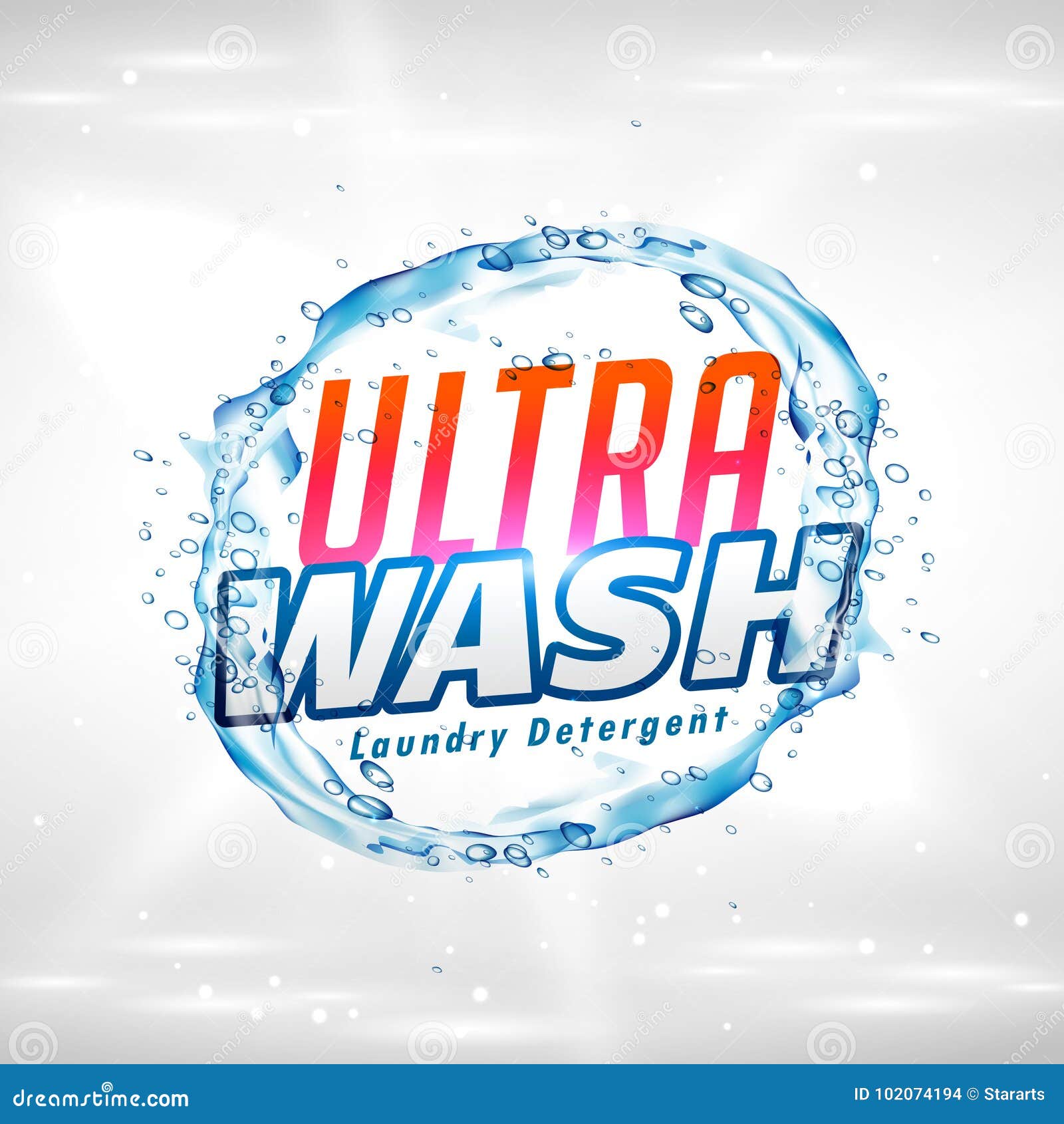 Creative Laundry Detergent Product Packaging Concept Design Vector ...