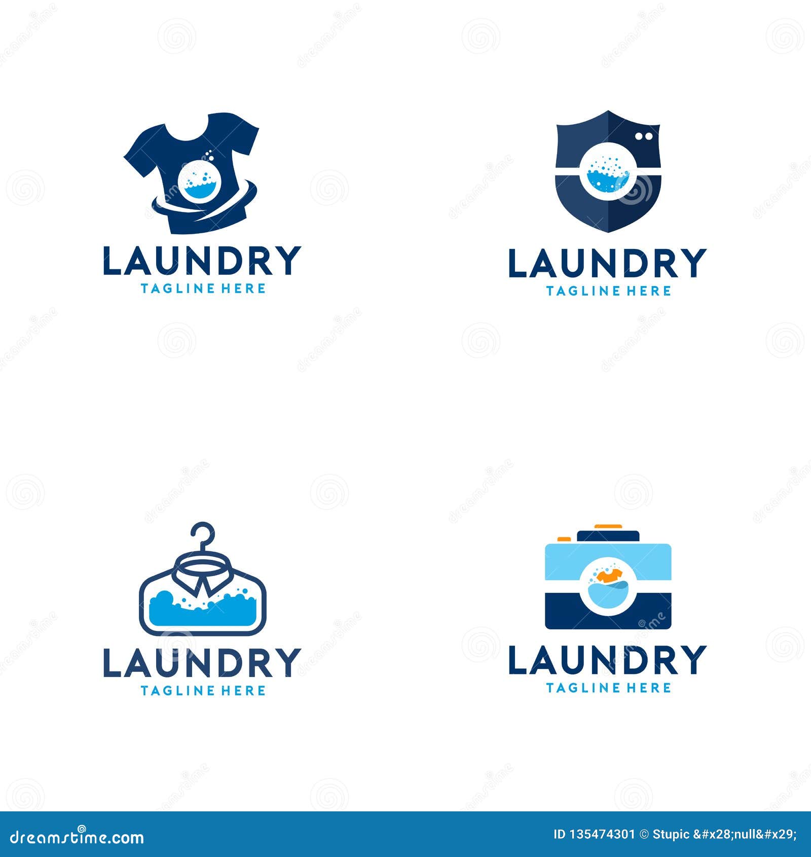 Creative Laundry Logo Vector Art Logo Stock Illustration - Illustration ...