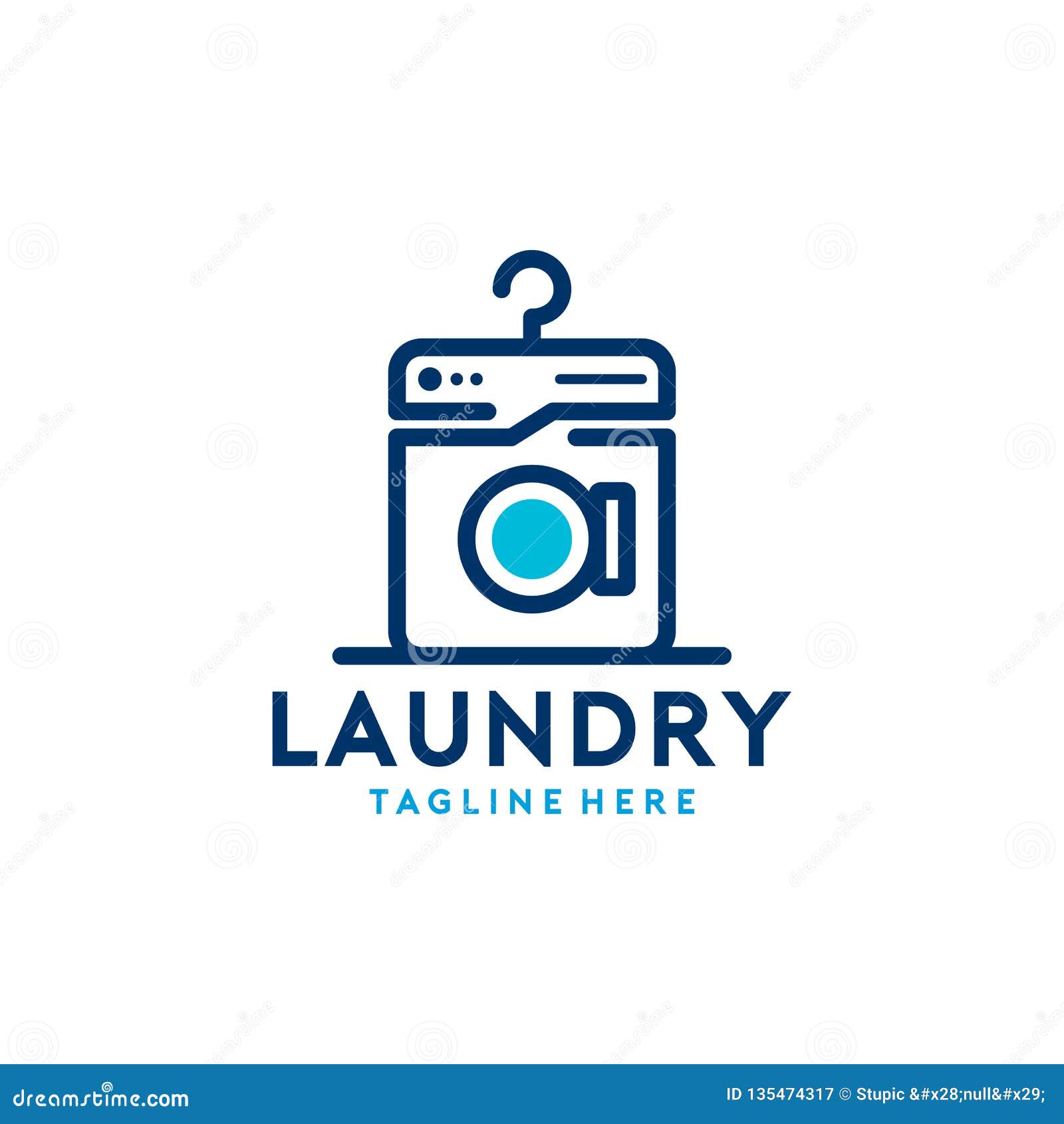 Creative Laundry Logo Vector Art Logo Stock Illustration - Illustration ...