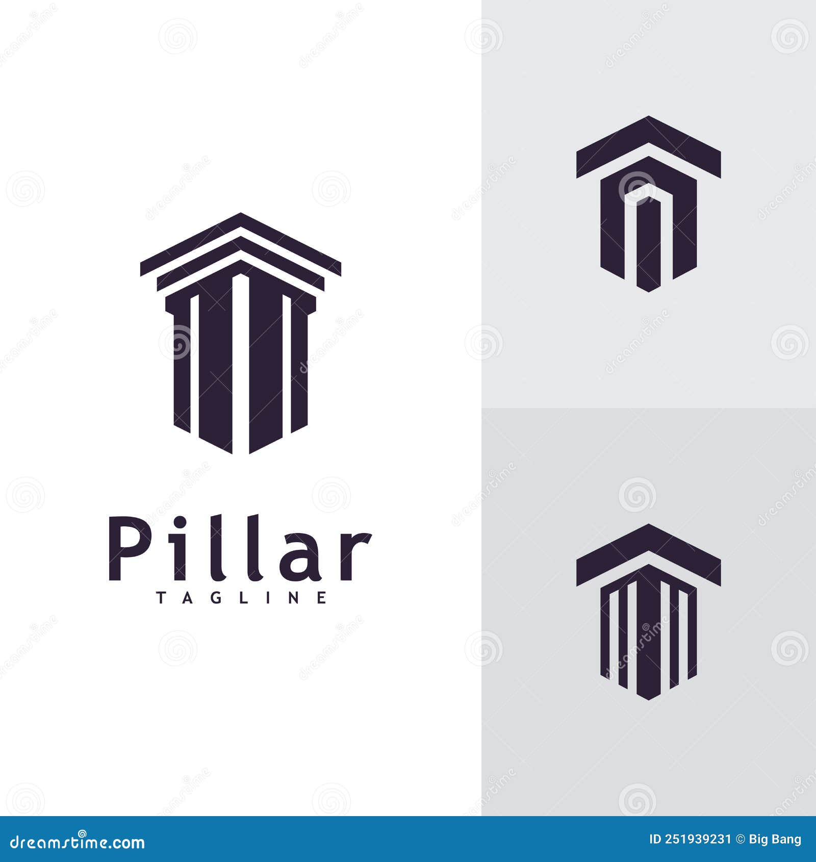 Creative Pillar Logo Design, Vector Royalty-Free Stock Image ...