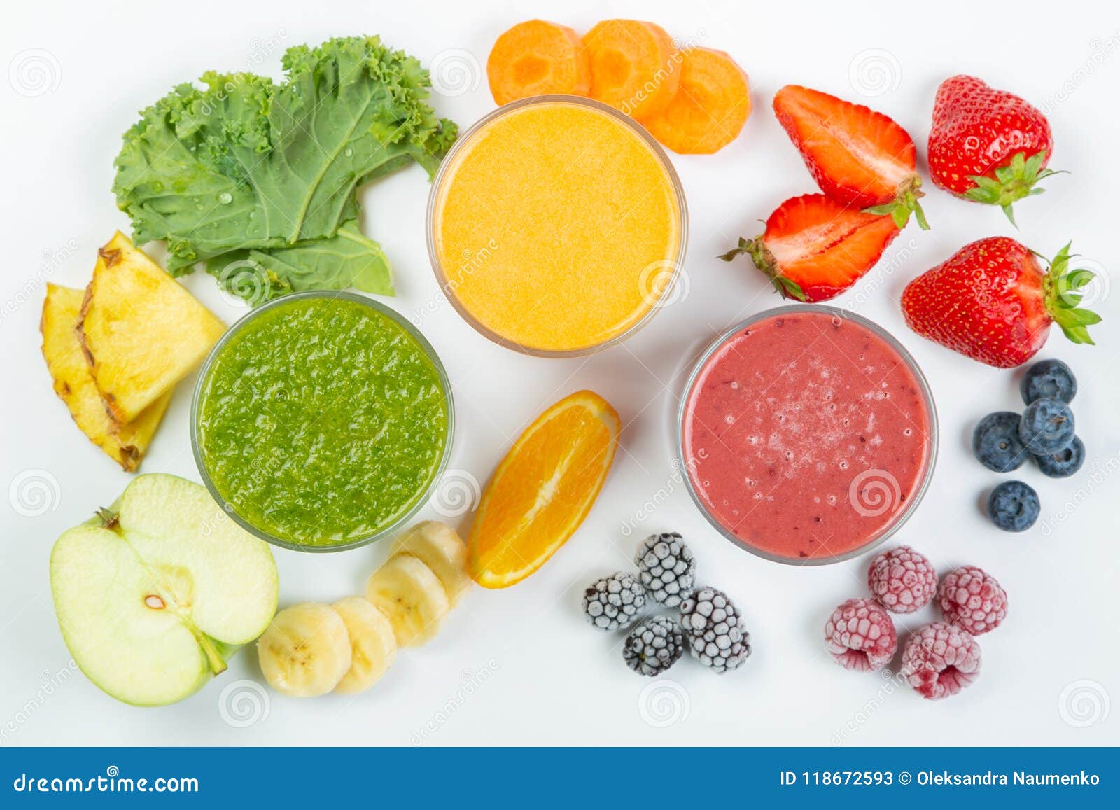 Creative Layout of Fresh Smoothies Stock Image - Image of fruit, orange ...