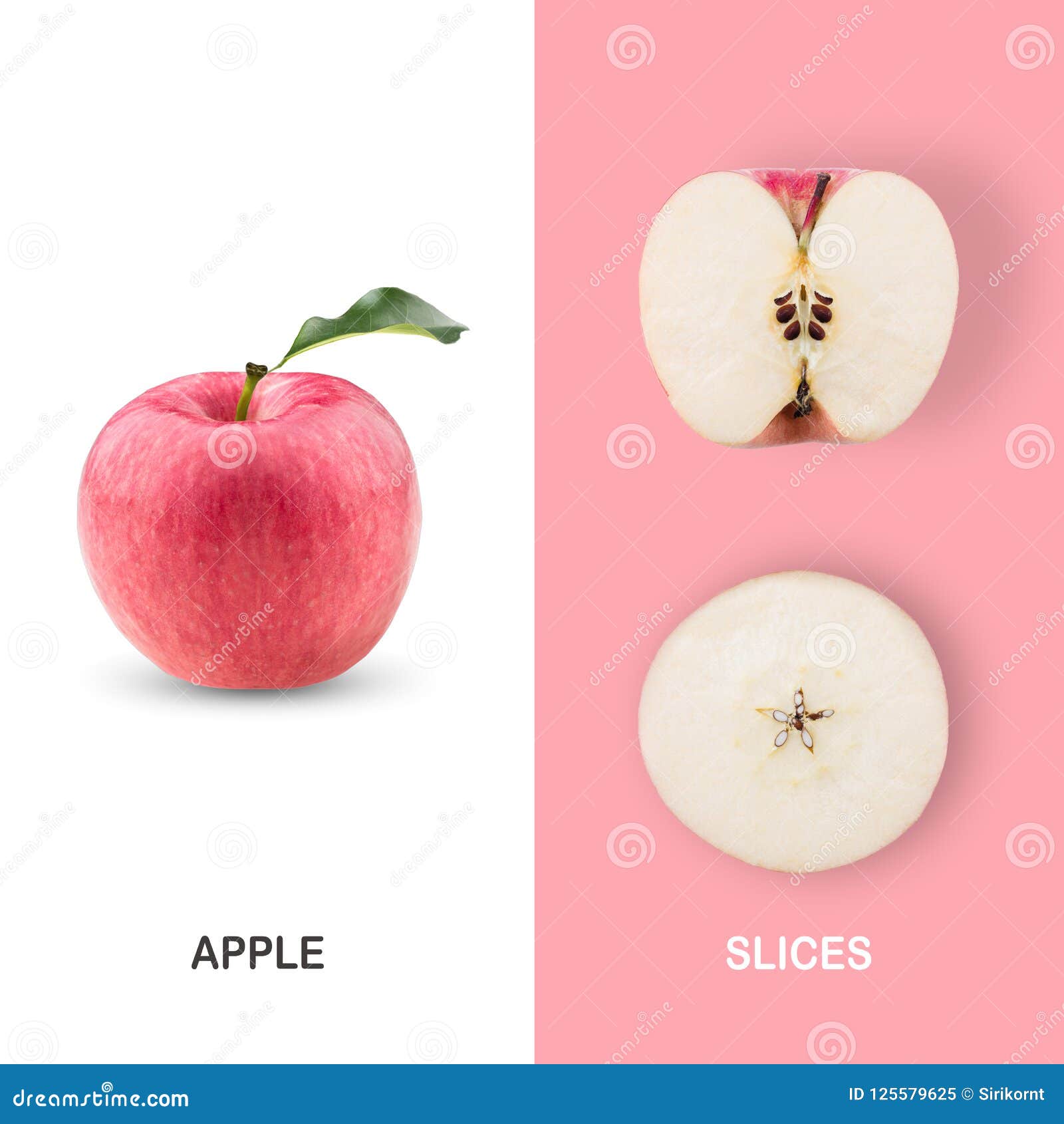 Creative Layout Made of Apple Fruit . Stock Image - Image of bright ...