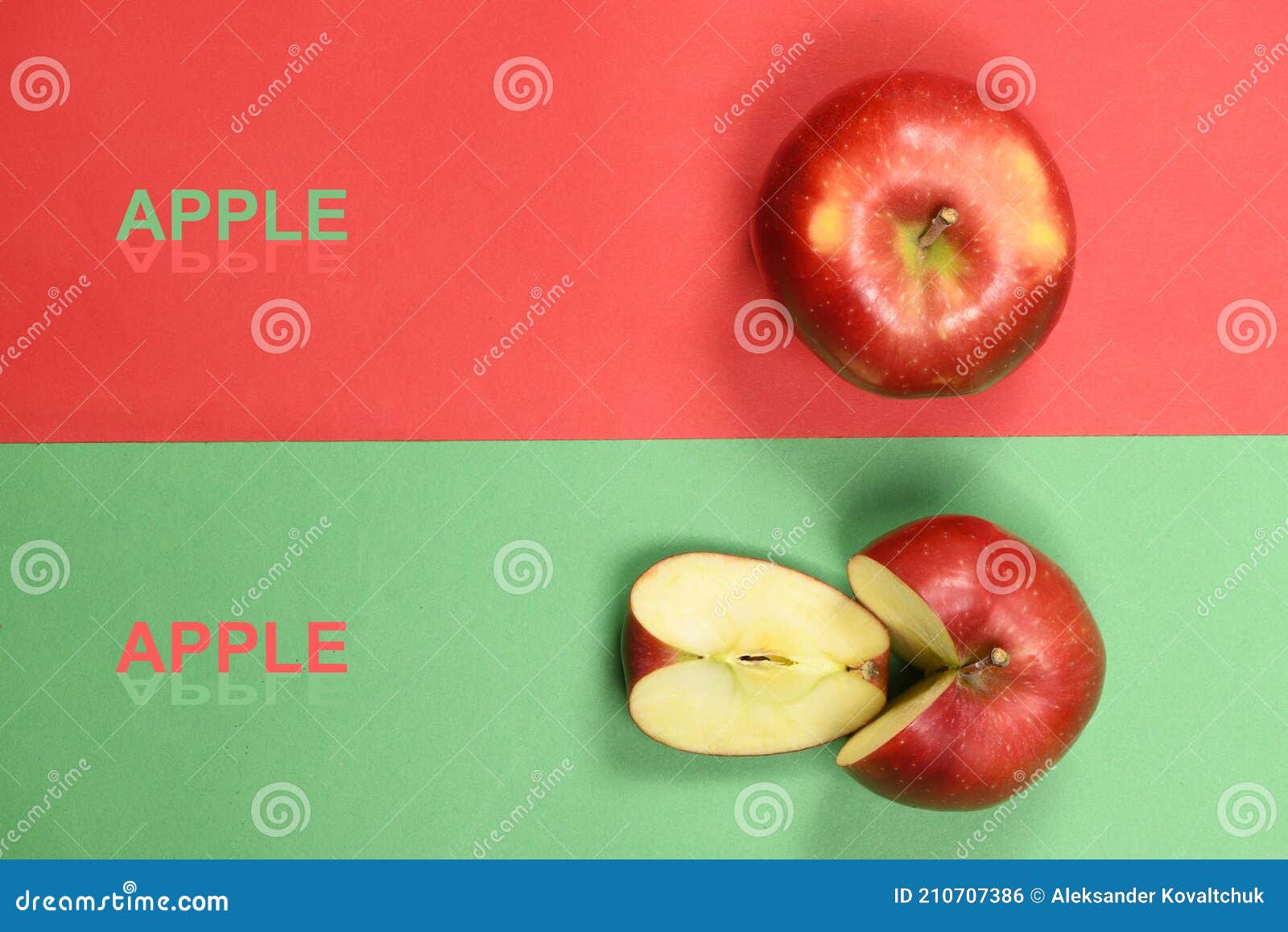 Creative Layout Made of Apple. High Resolution Photo Stock Photo ...