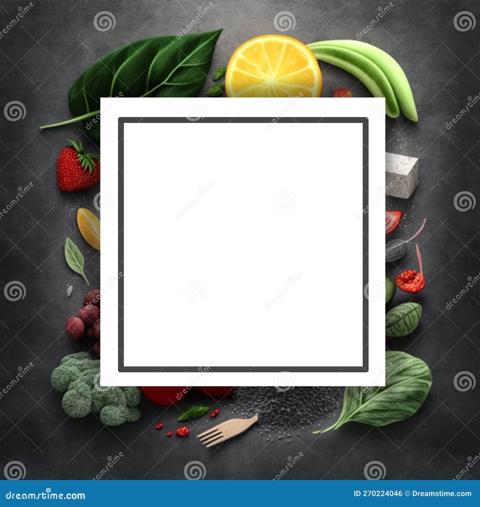 Creative Layout Made of Healthy Food Concept Stock Illustration ...