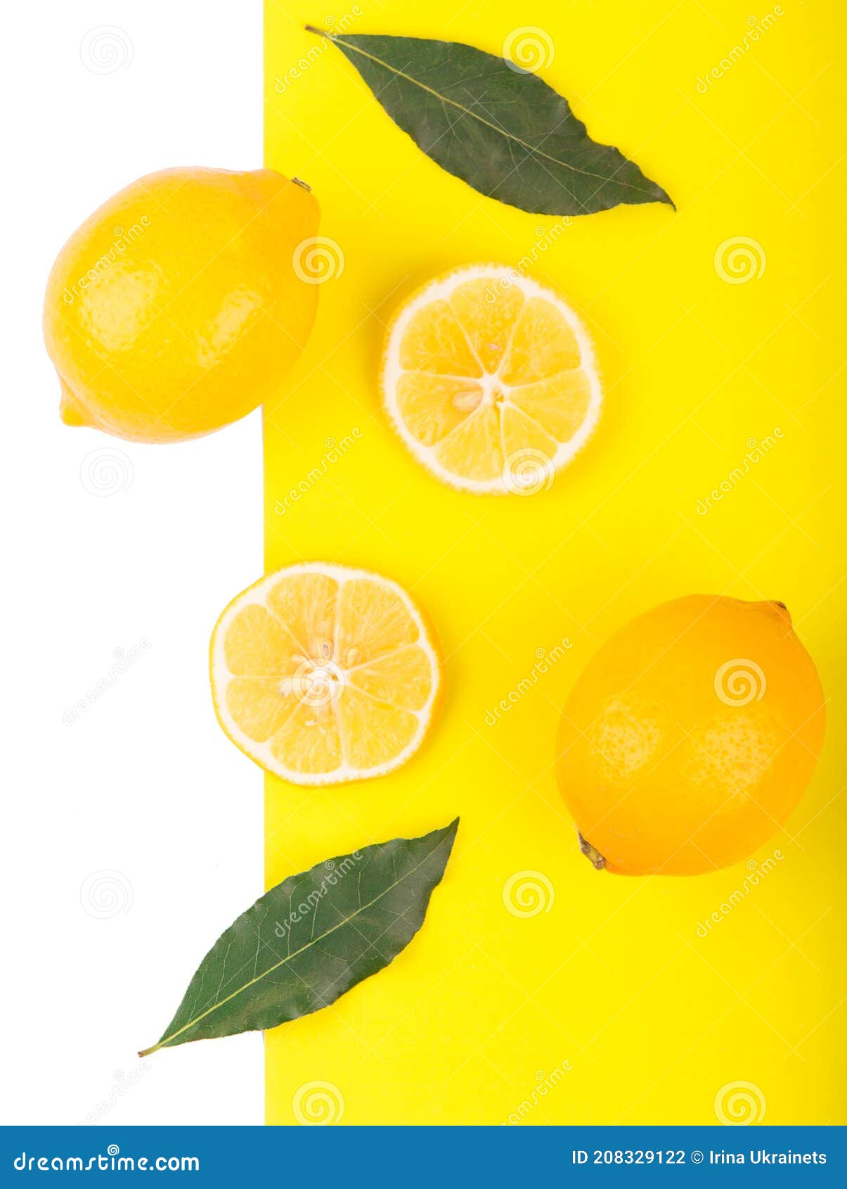 Creative Layout Made of Lemon. Flat Lay Stock Photo - Image of macro ...