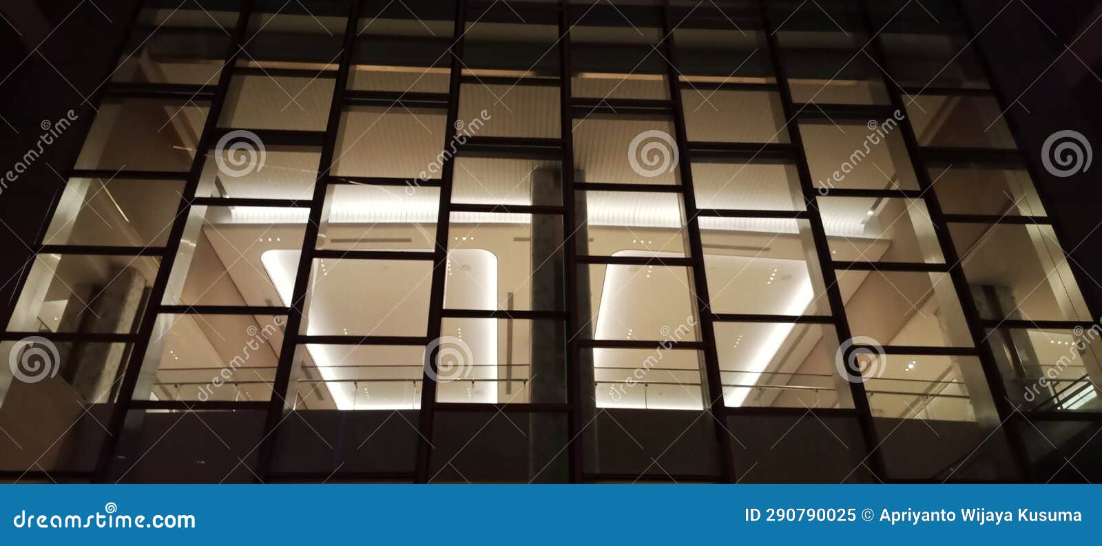 Creative Layout Made of Lights on Window Stock Image - Image of stairs ...