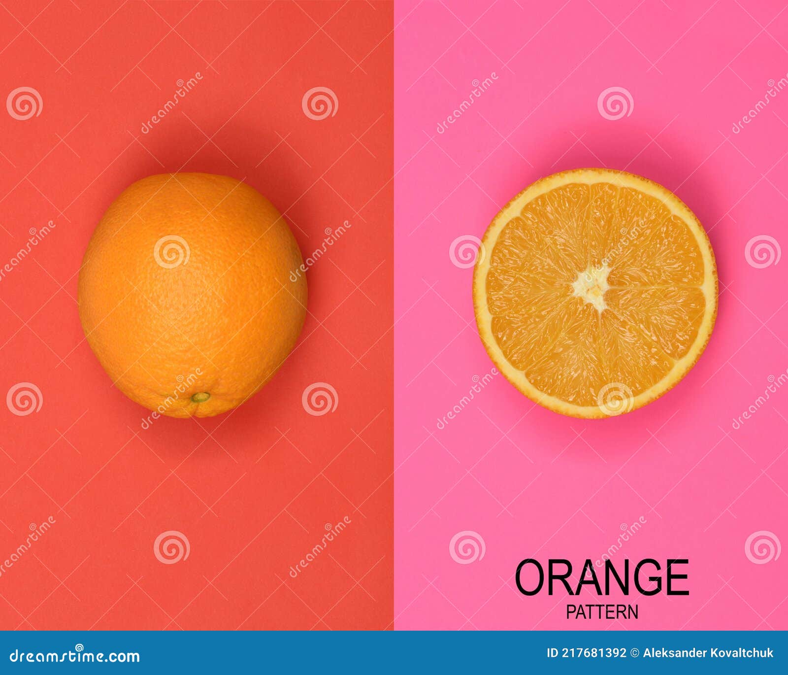 Creative Layout Made of Orange Stock Photo - Image of leaf, isolate ...