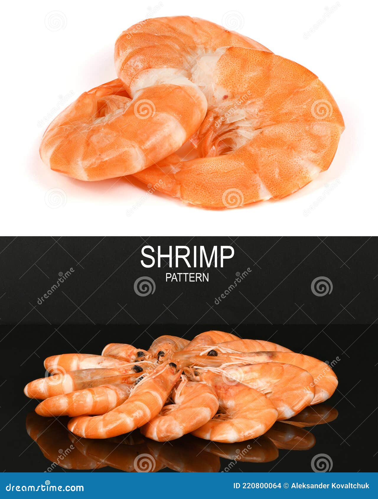 Creative Layout Made of Shrimp Stock Photo - Image of creative, orange ...
