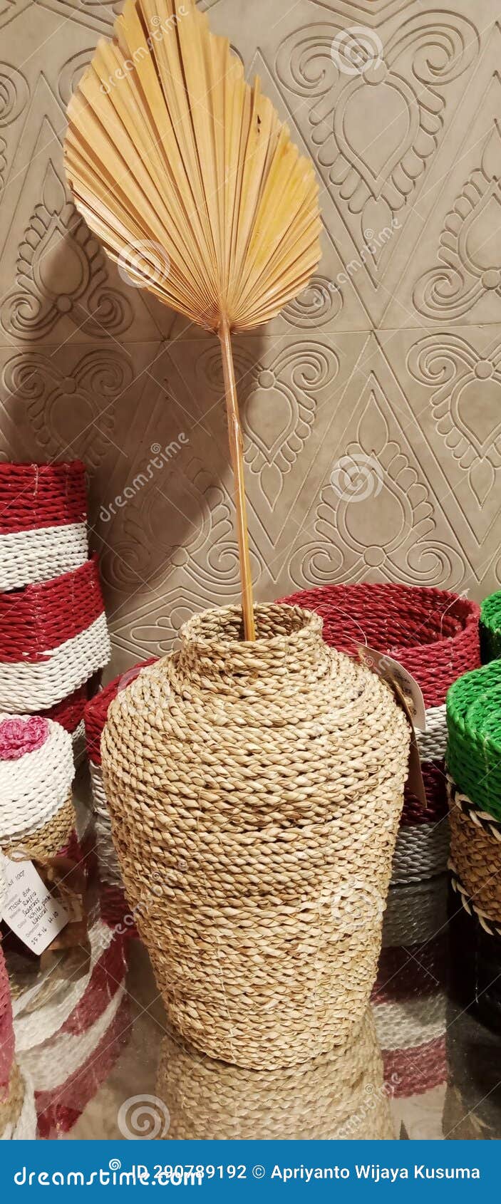 Creative Layout Made of Straw and Wooden Stock Photo - Image of layout ...