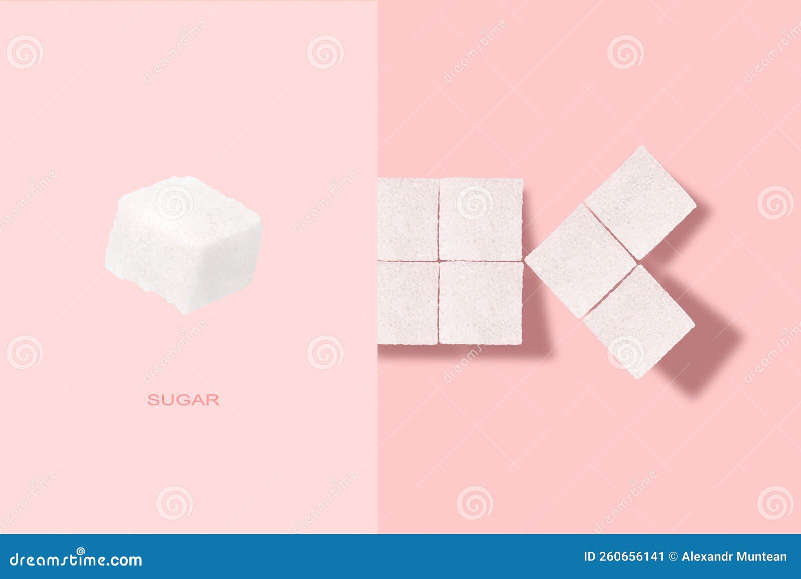 Layout made of sugar stock image. Image of kind, sweet - 260656141