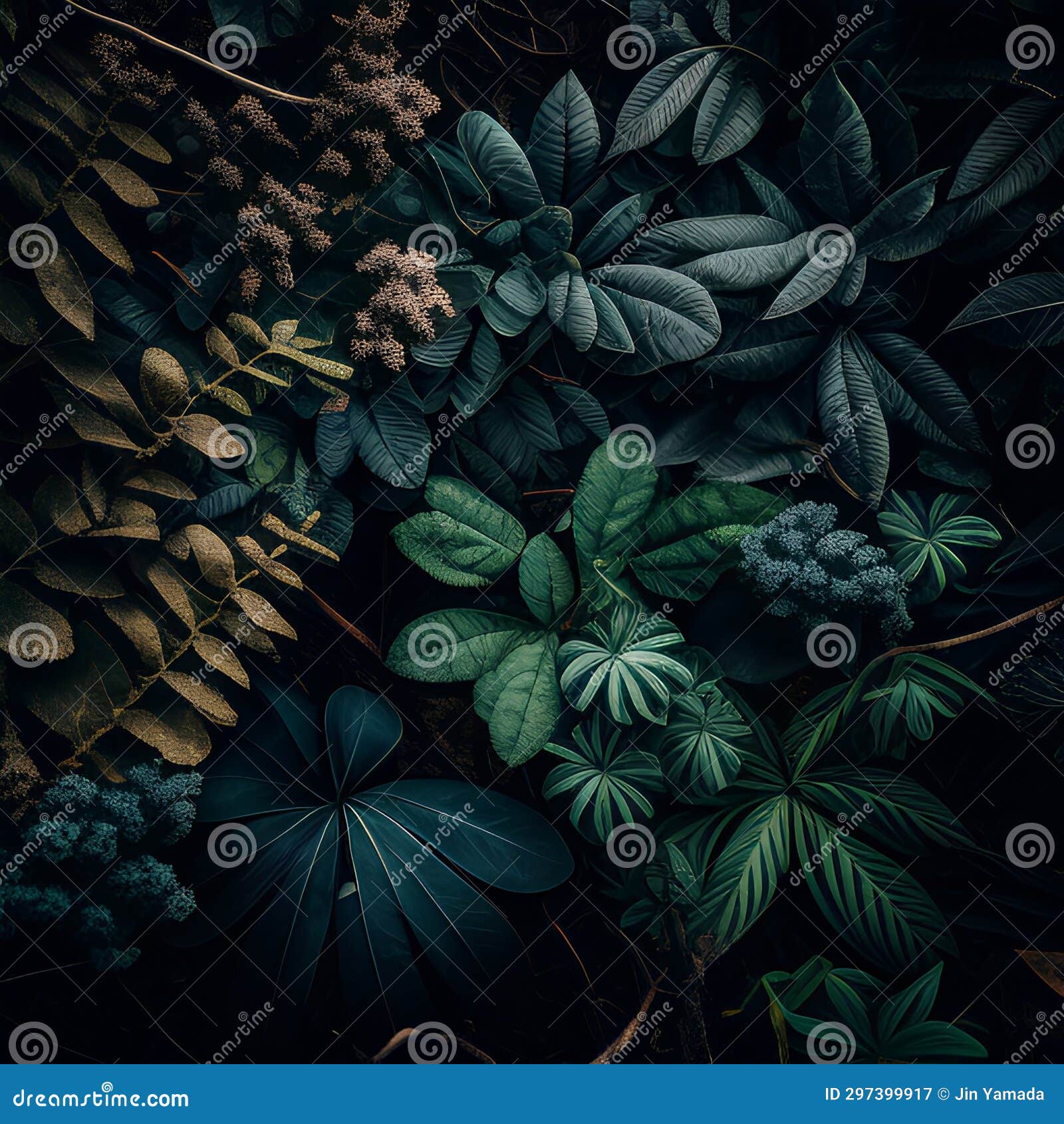 Creative Layout Made of Tropical Leaves. Flat Lay. Nature Concept Stock ...