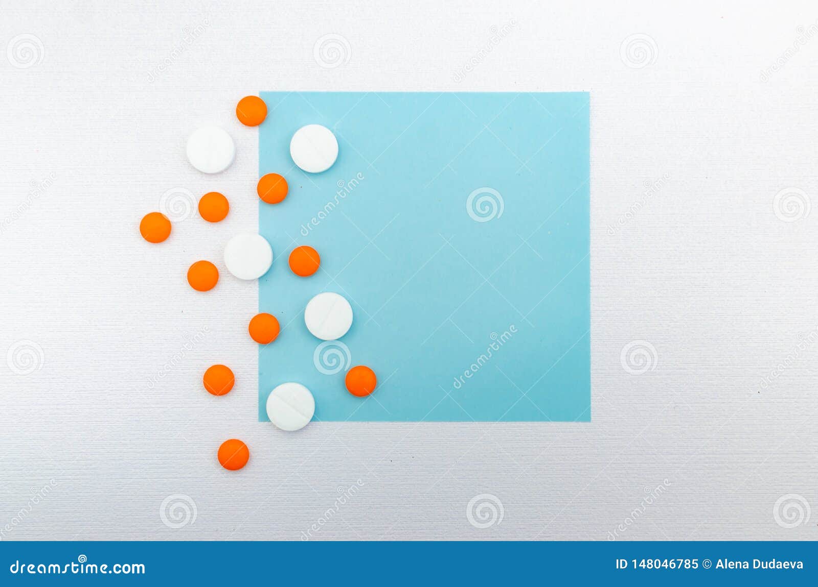 Creative Layout Made of Variety of Tablets and Capsules Stock Image ...