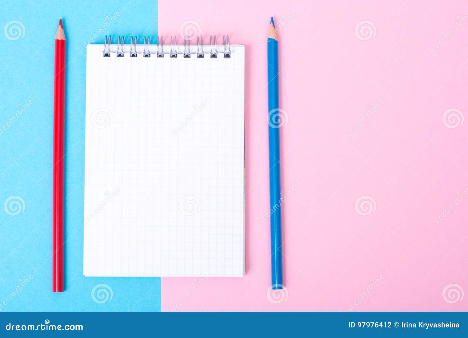 Creative Layout for Text on Pastel Colored Paper Stock Photo - Image of ...