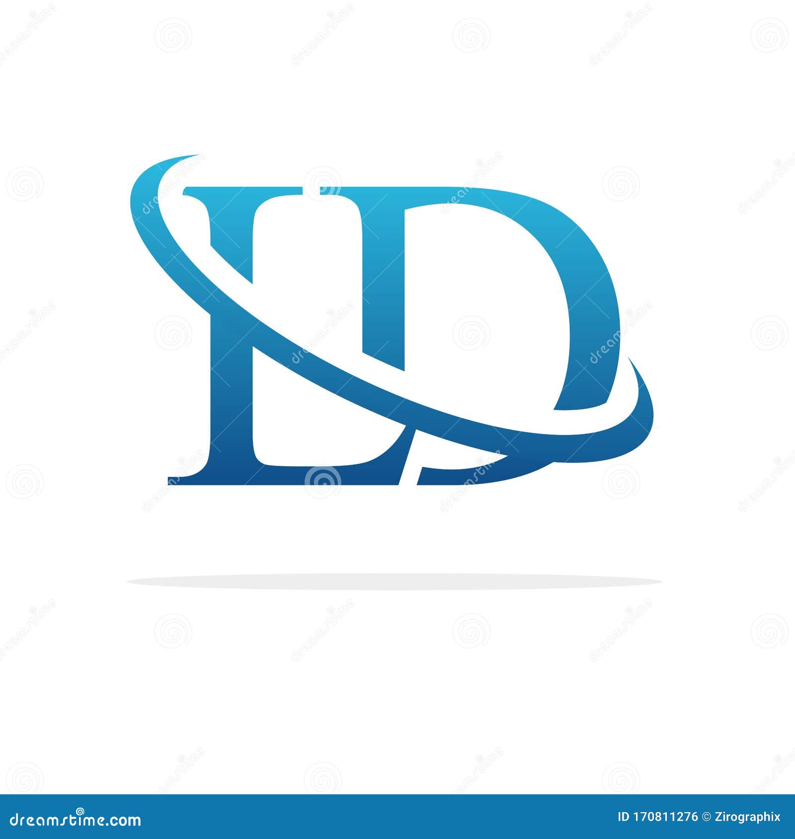 Creative LD Logo Icon Design Stock Vector - Illustration of text ...
