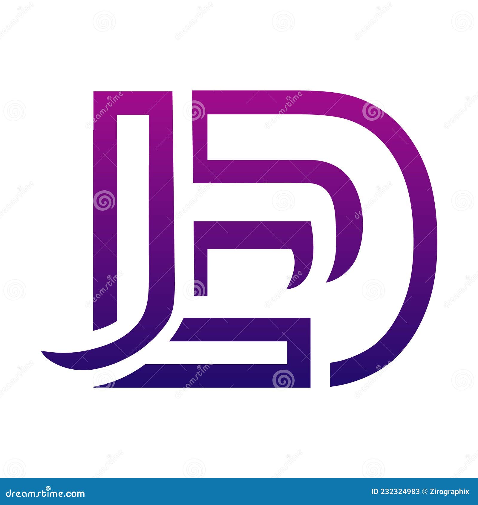 Creative LD Logo Icon Design Stock Vector - Illustration of success ...