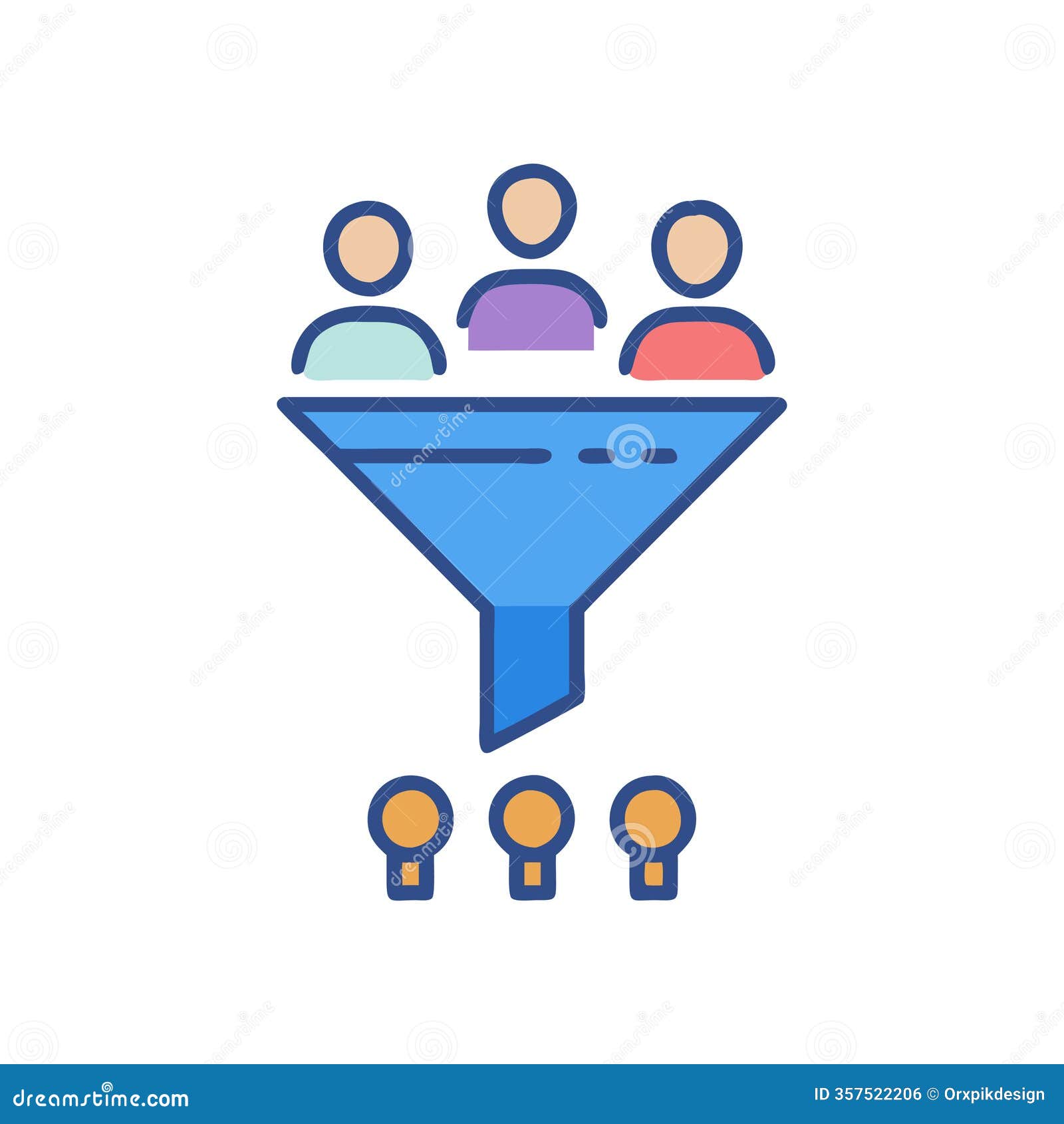 Lead Conversion Icon In Comic Style. Attract Cartoon Vector ...