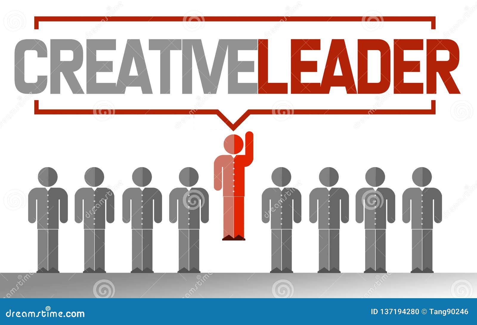 Creative Leader Business Unique Concept Stock Illustration ...