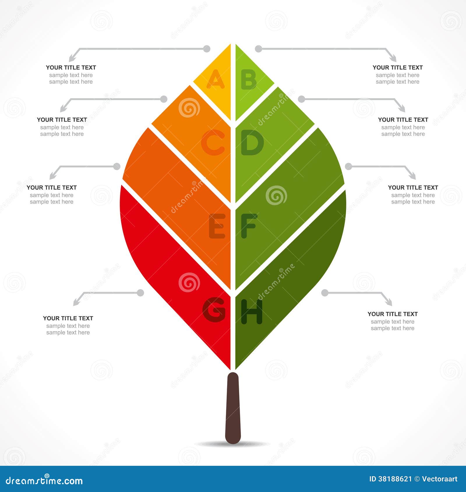 Creative leaf info-graphic stock vector. Illustration of geometric ...