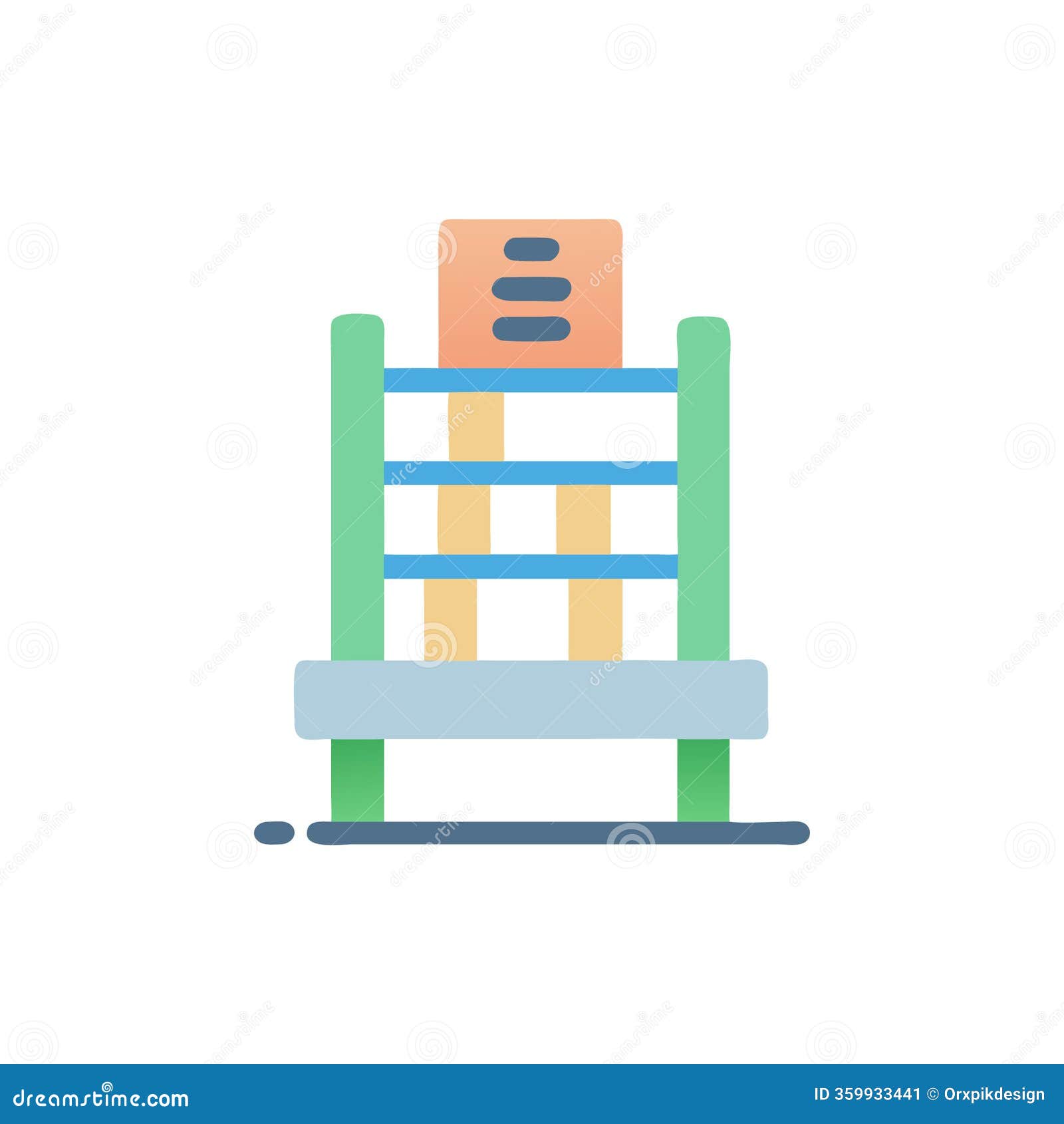 Creative Learning Ladder Icon for Students Stock Illustration ...