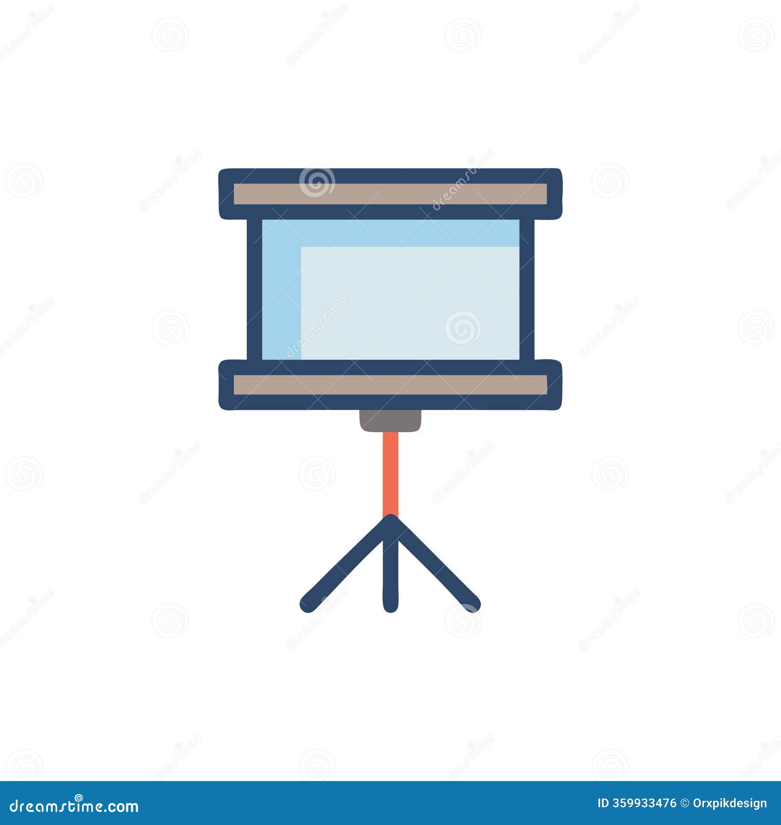 Creative Lecture Stand Icon for Learning Stock Illustration ...