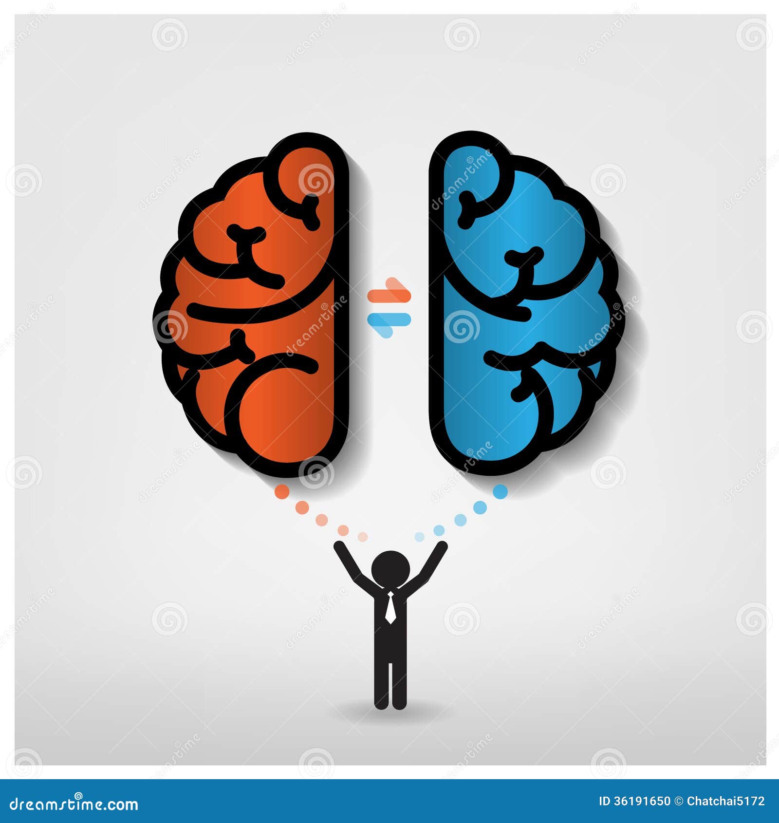 Creative Left and Right Brain Idea Concept Backgro Stock Vector ... Creative Left and Right Brain Idea Concept Backgro Stock Vector ...