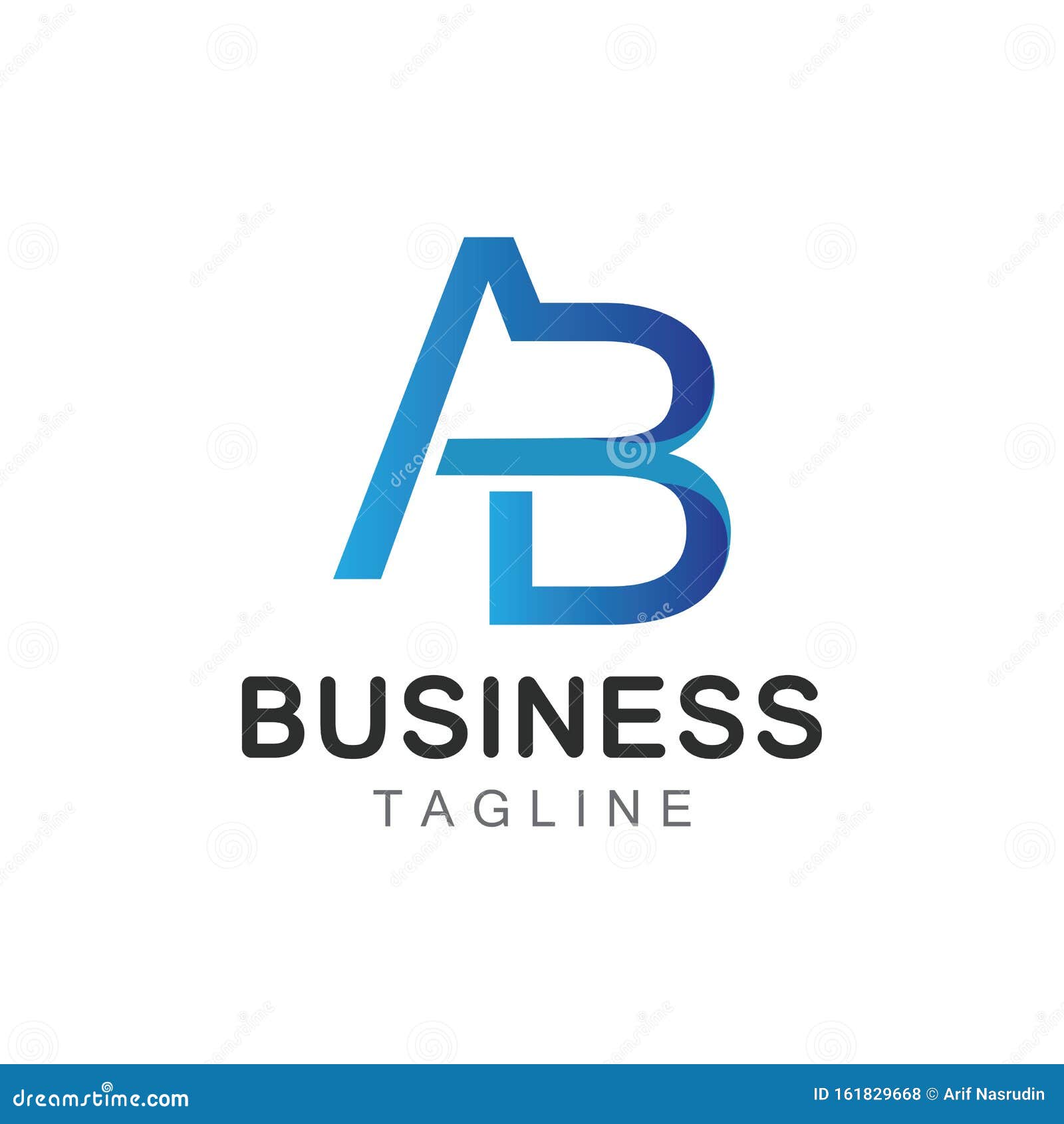 Creative Letter AB Logo. Abstract Business Logo Design Stock ...
