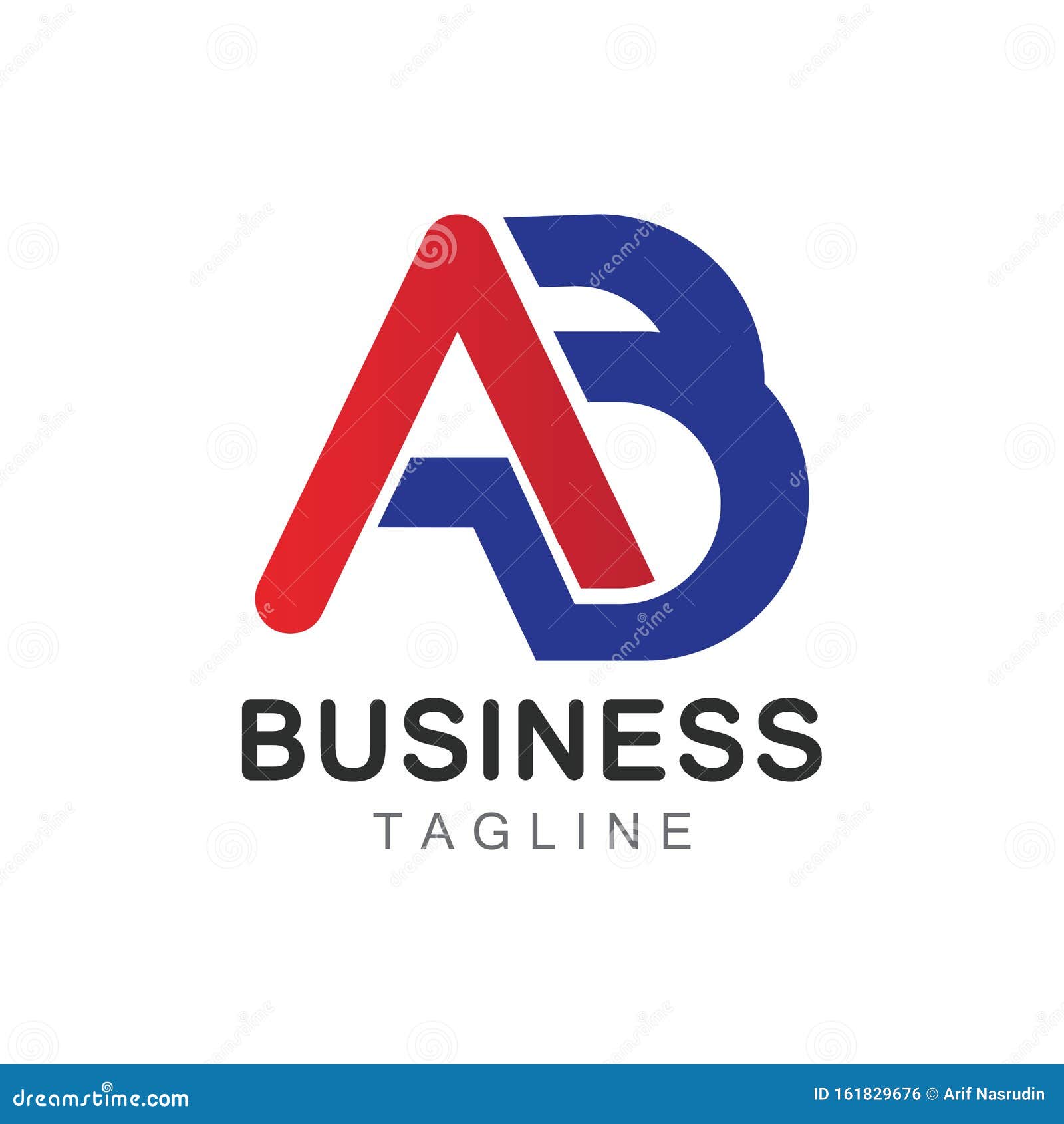 Creative Letter AB Logo. Abstract Business Logo Design Stock ...