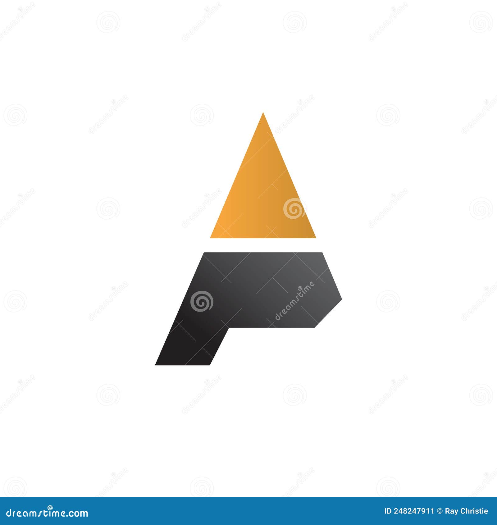 Creative Letter AP Logo in Geometric Style Stock Vector - Illustration ...