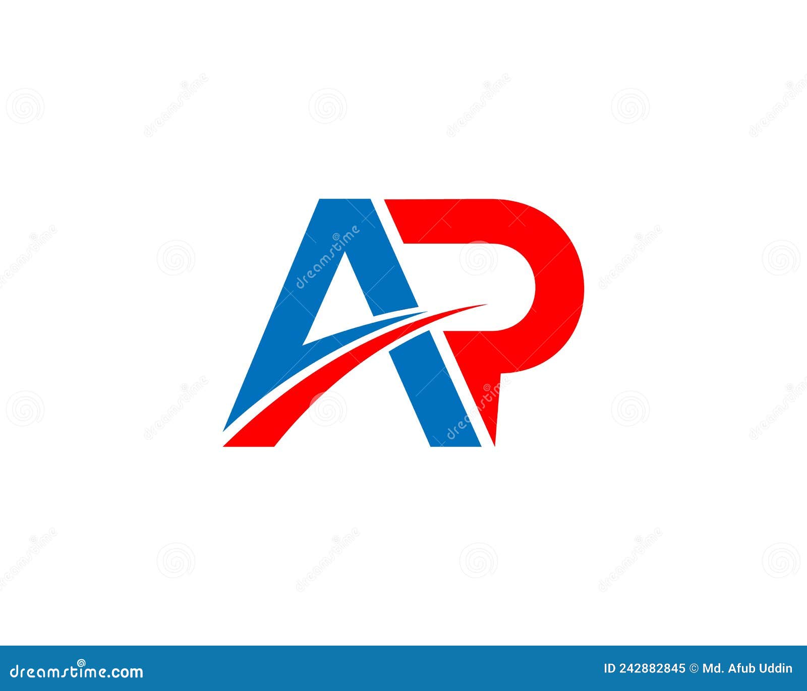 Creative Letter AP Logo Icon Unique Design Vector Stock Vector ...