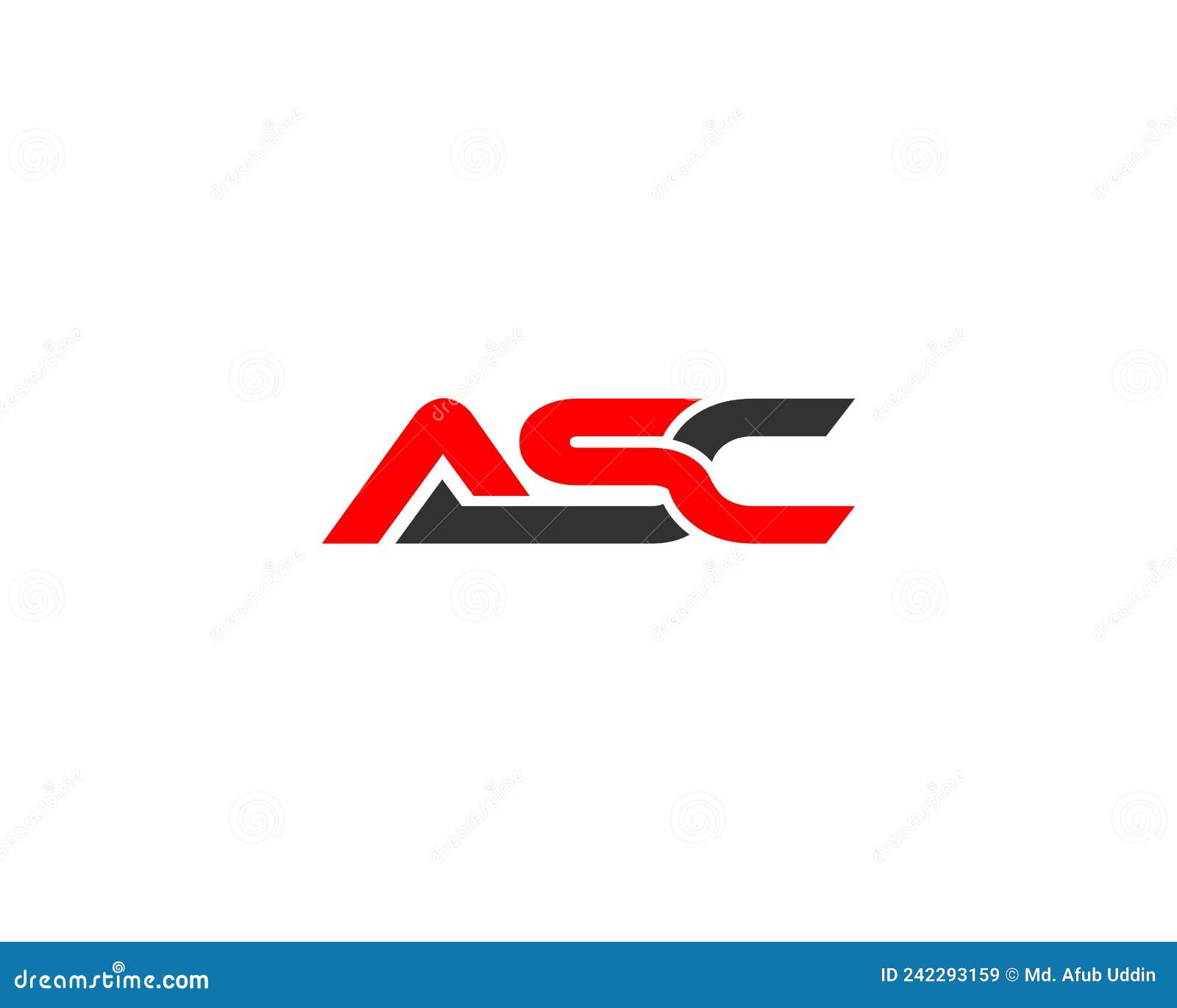 Creative Letter ASC Logo Icon Design Concept Template Stock Vector ...