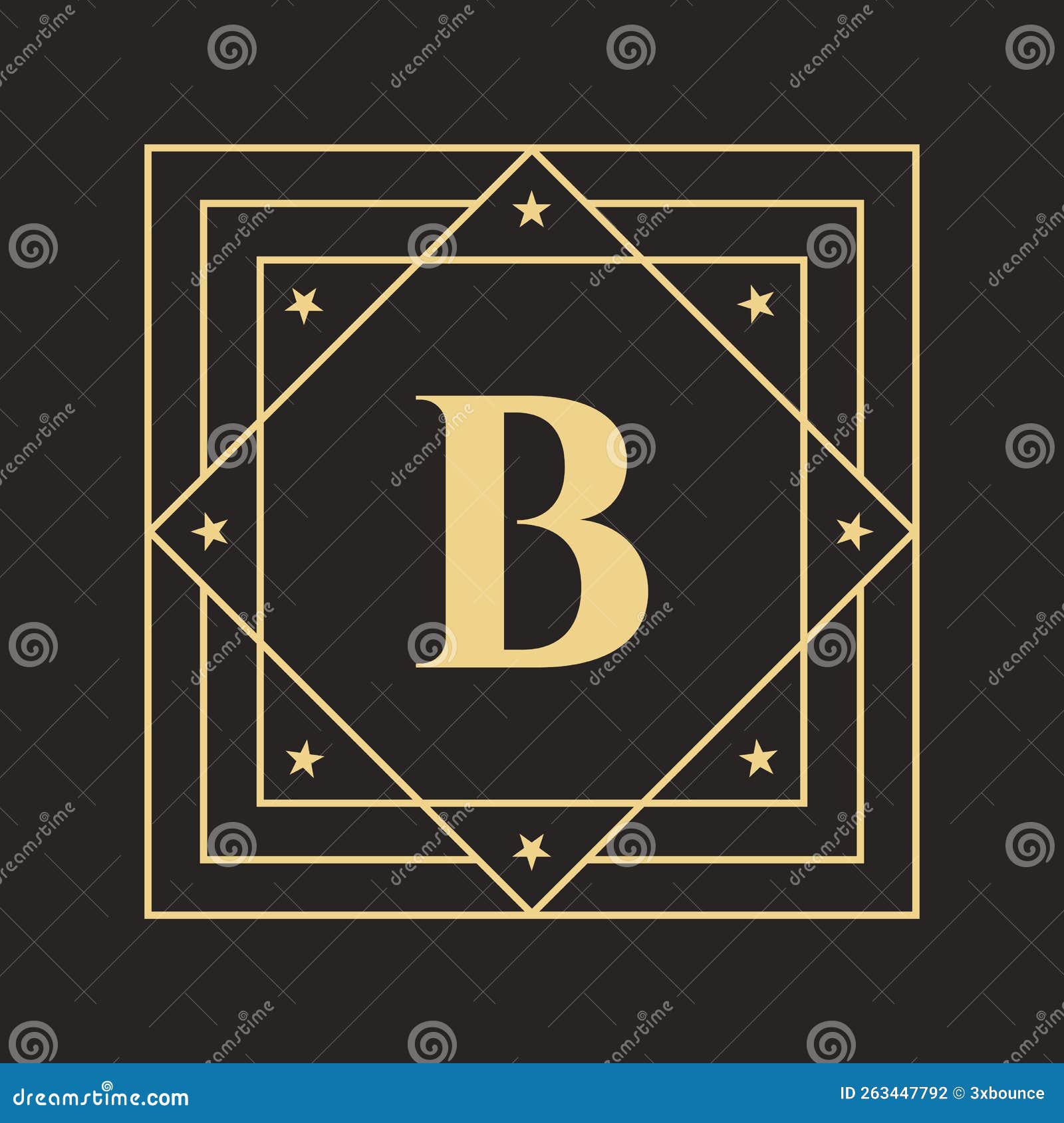 Creative Letter B Logo with Elegant and Stylish Luxury Concept. Initial ...