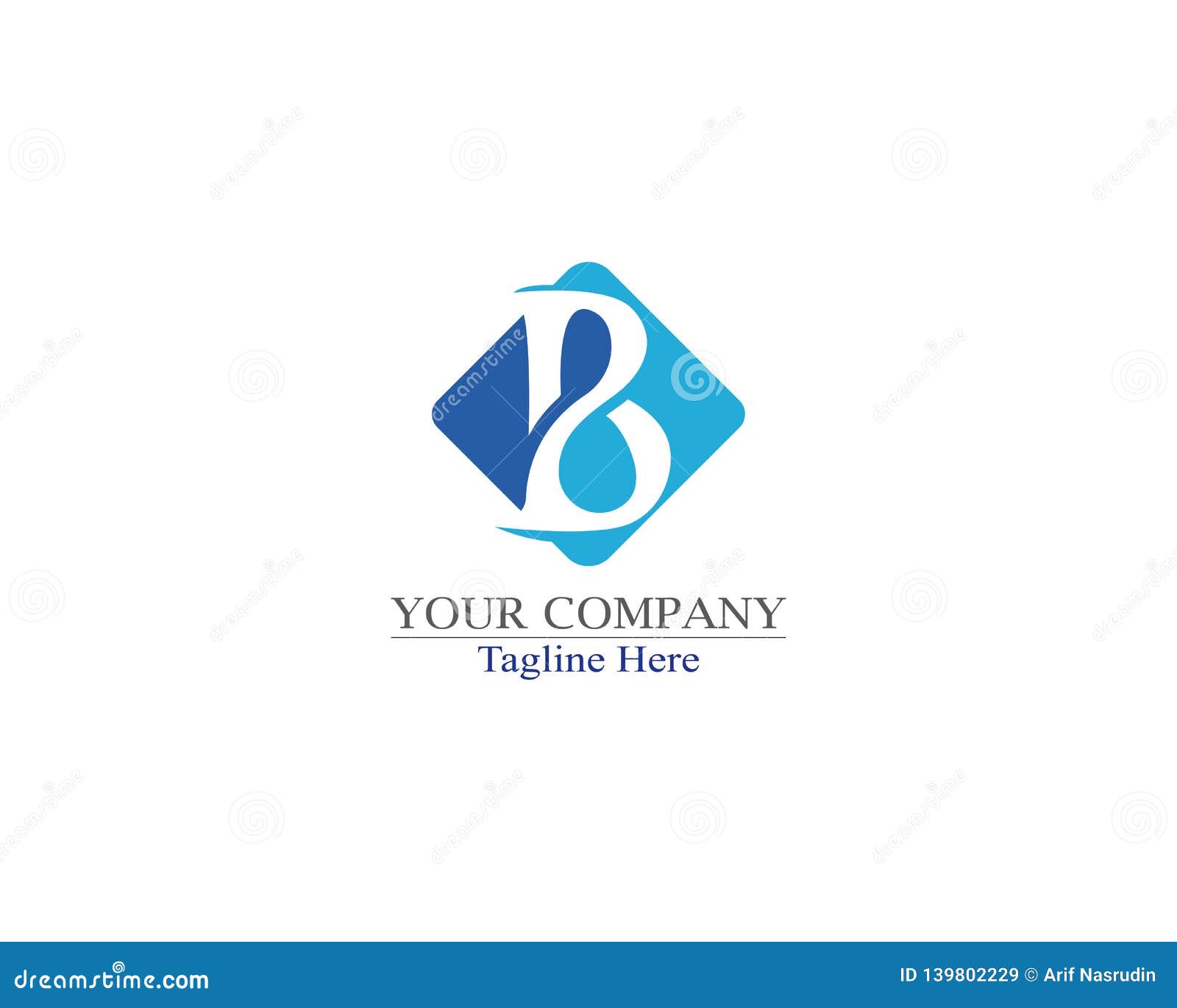 Creative Letter B Logo Template Design Stock Illustration ...