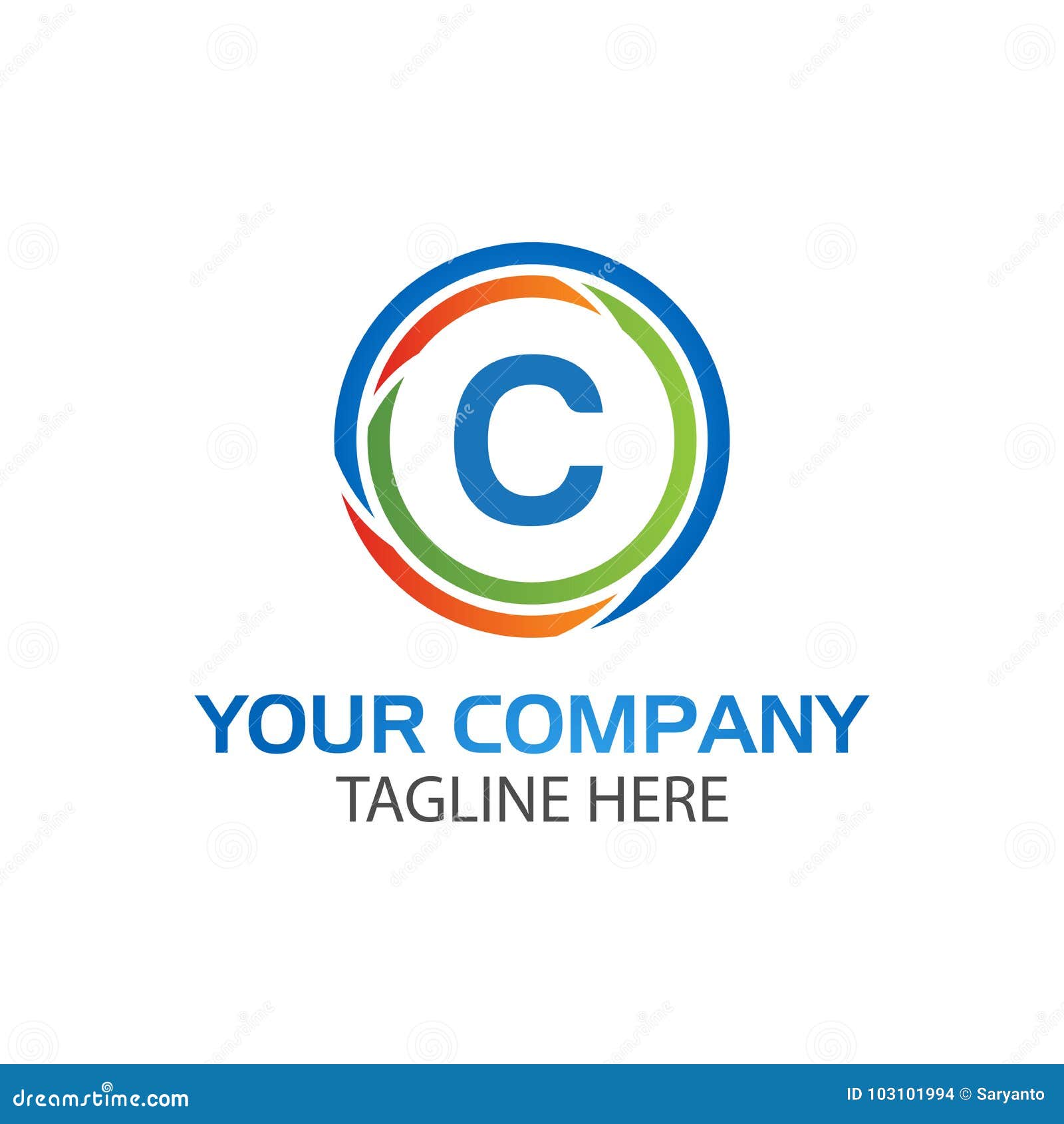 Creative Letter C in Circle Stock Vector - Illustration of lifestyle ...