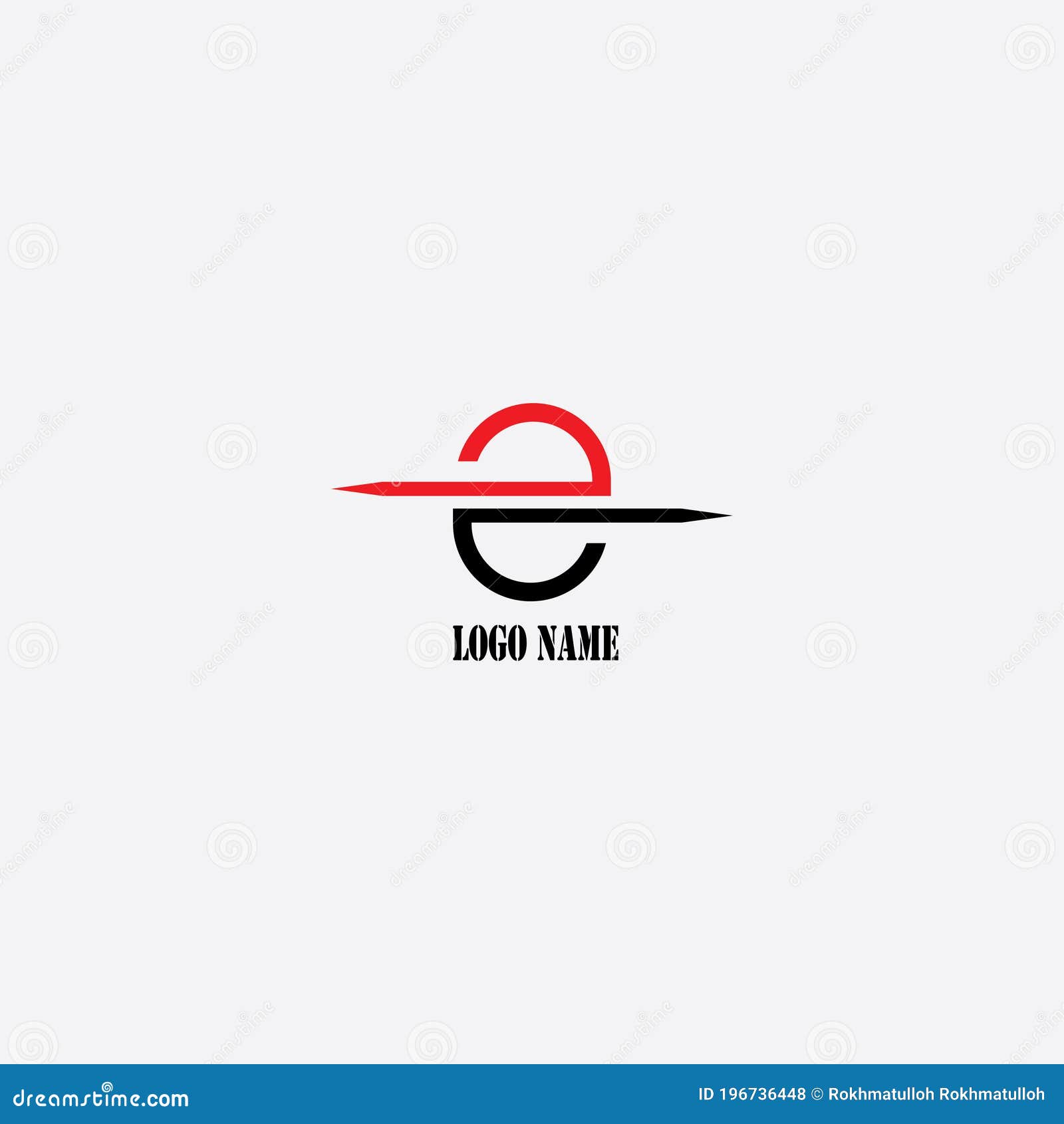 Creative Letter E Logo Circle Illustration Speed. Vector Design Stock ...