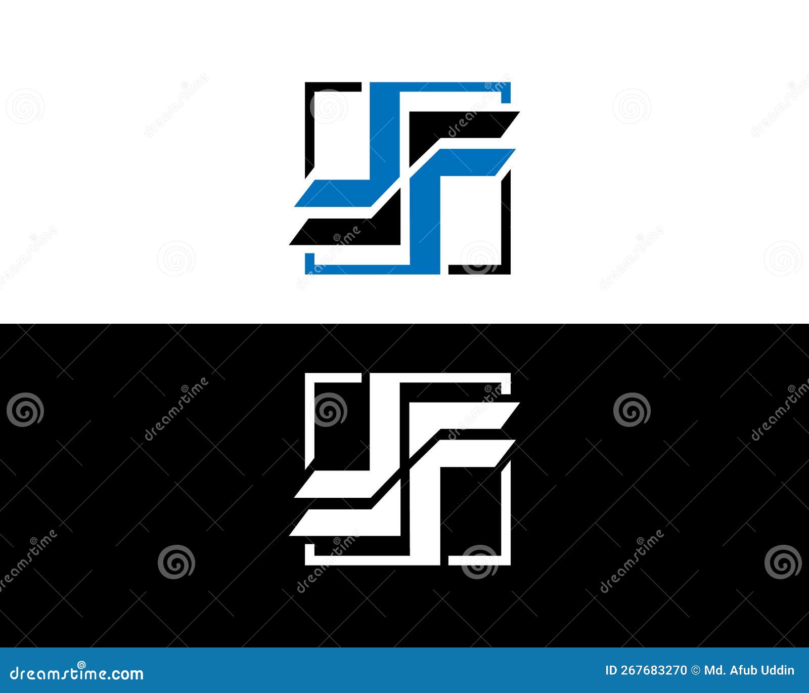 Creative Letter FF Logo Design Stock Vector - Illustration of abstract ...