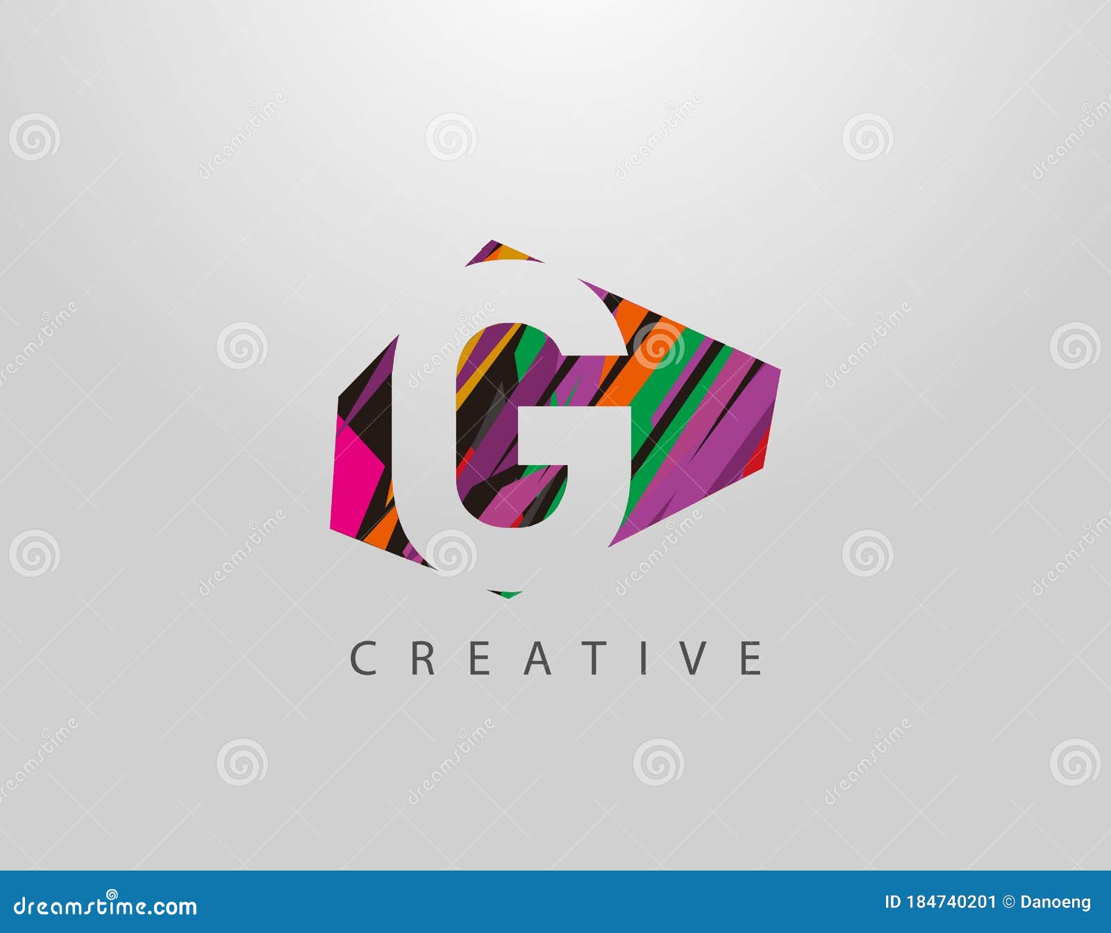 Creative Letter G Logo. Abstract G Letter Design,Negative Space Logo ...