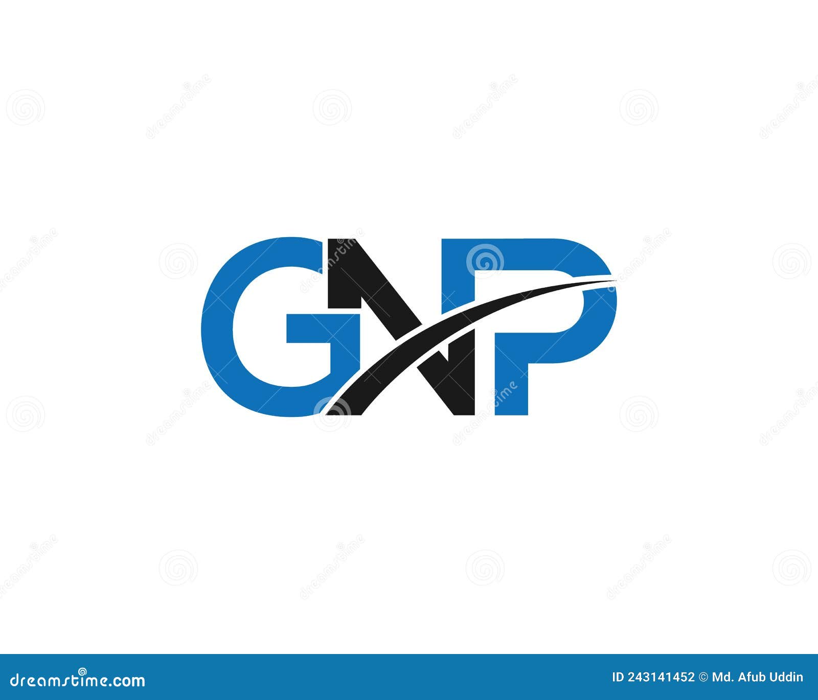 Creative Letter GNP Logo Icon Design Concept Vector Template Stock ...