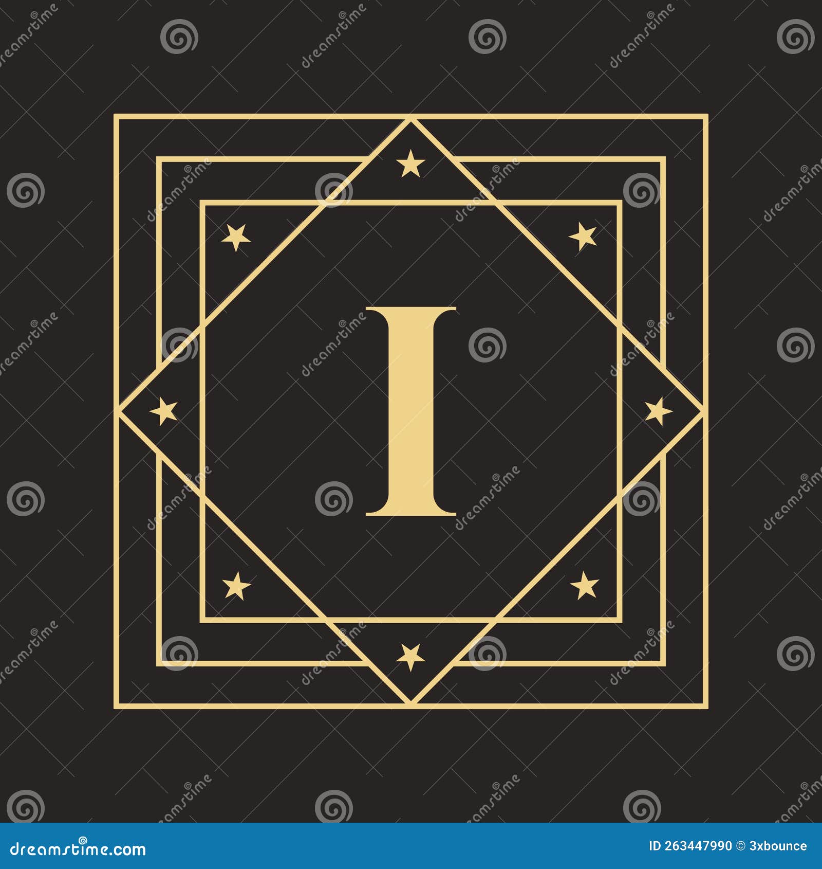 Creative Letter I Logo with Elegant and Stylish Luxury Concept. Initial ...