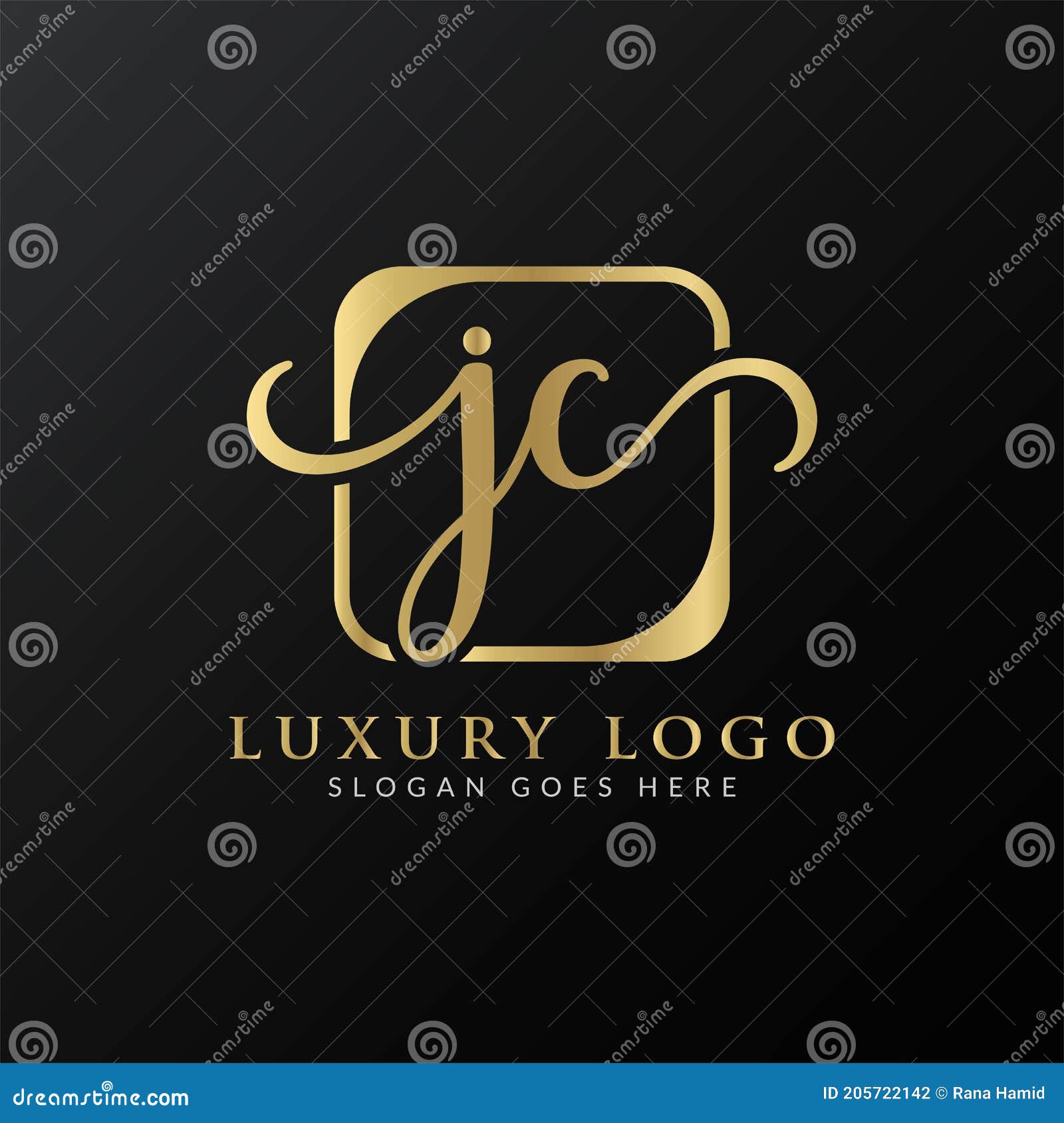 Creative Letter JC Logo Design Vector Template. Initial Luxury Letter ...