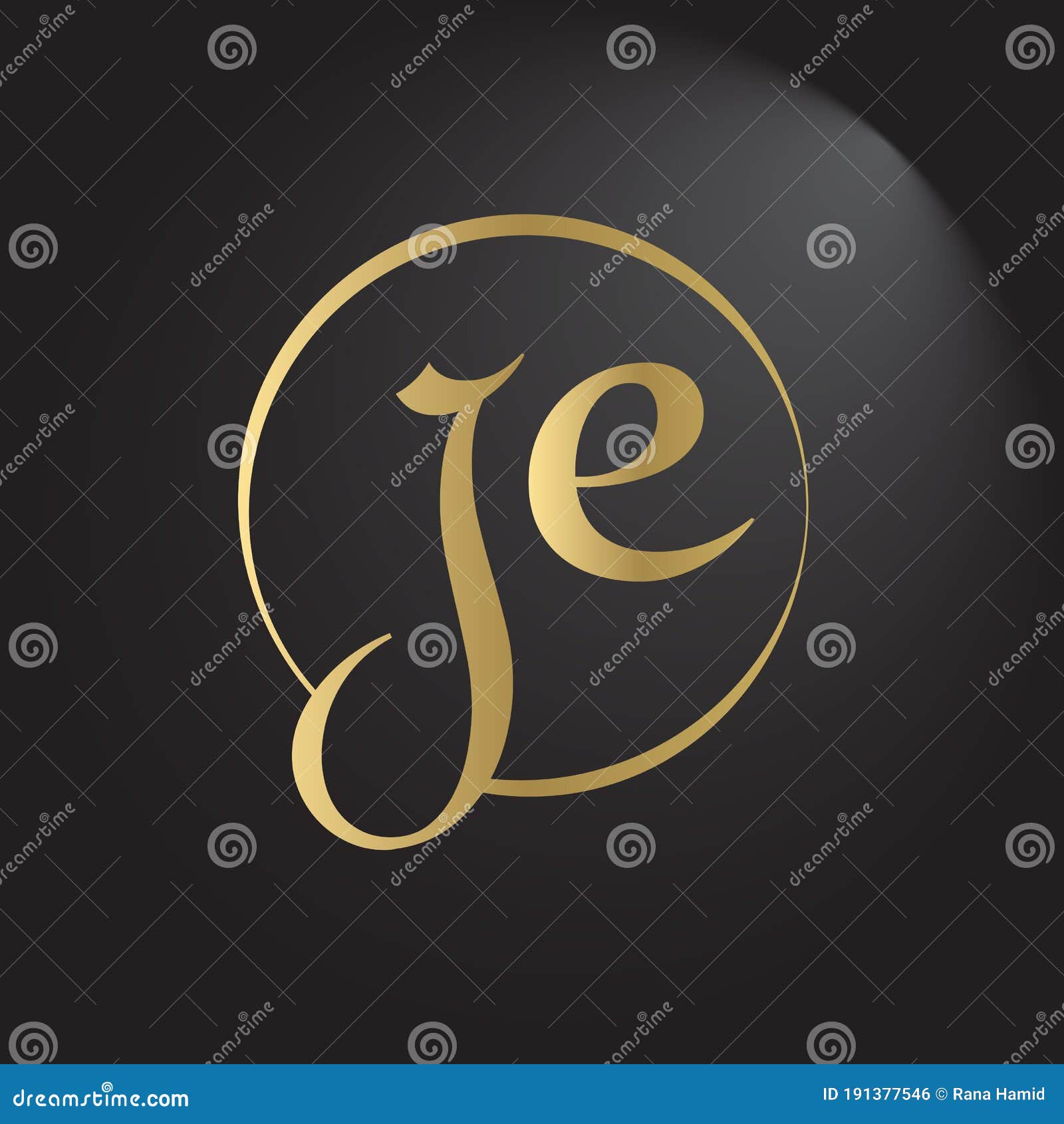 Creative Letter JE Logo Design Vector Template. Initial Linked Letter ...