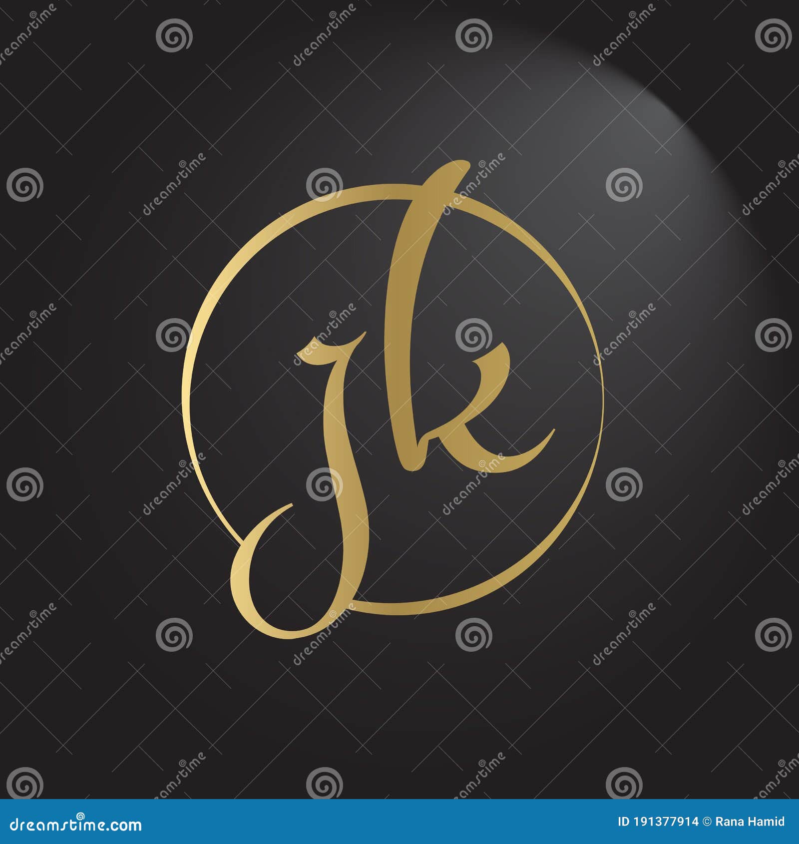 Creative Letter JK Logo Design Vector Template. Initial Linked Letter ...