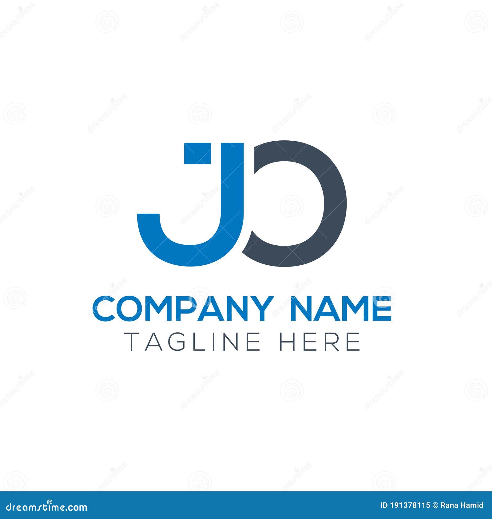 Creative Letter JO Logo Design Vector Template. Initial Linked Letter ...