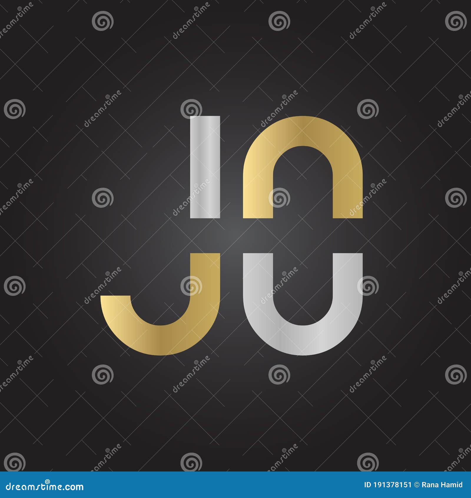 Creative Letter JO Logo Design Vector Template. Initial Linked Letter ...