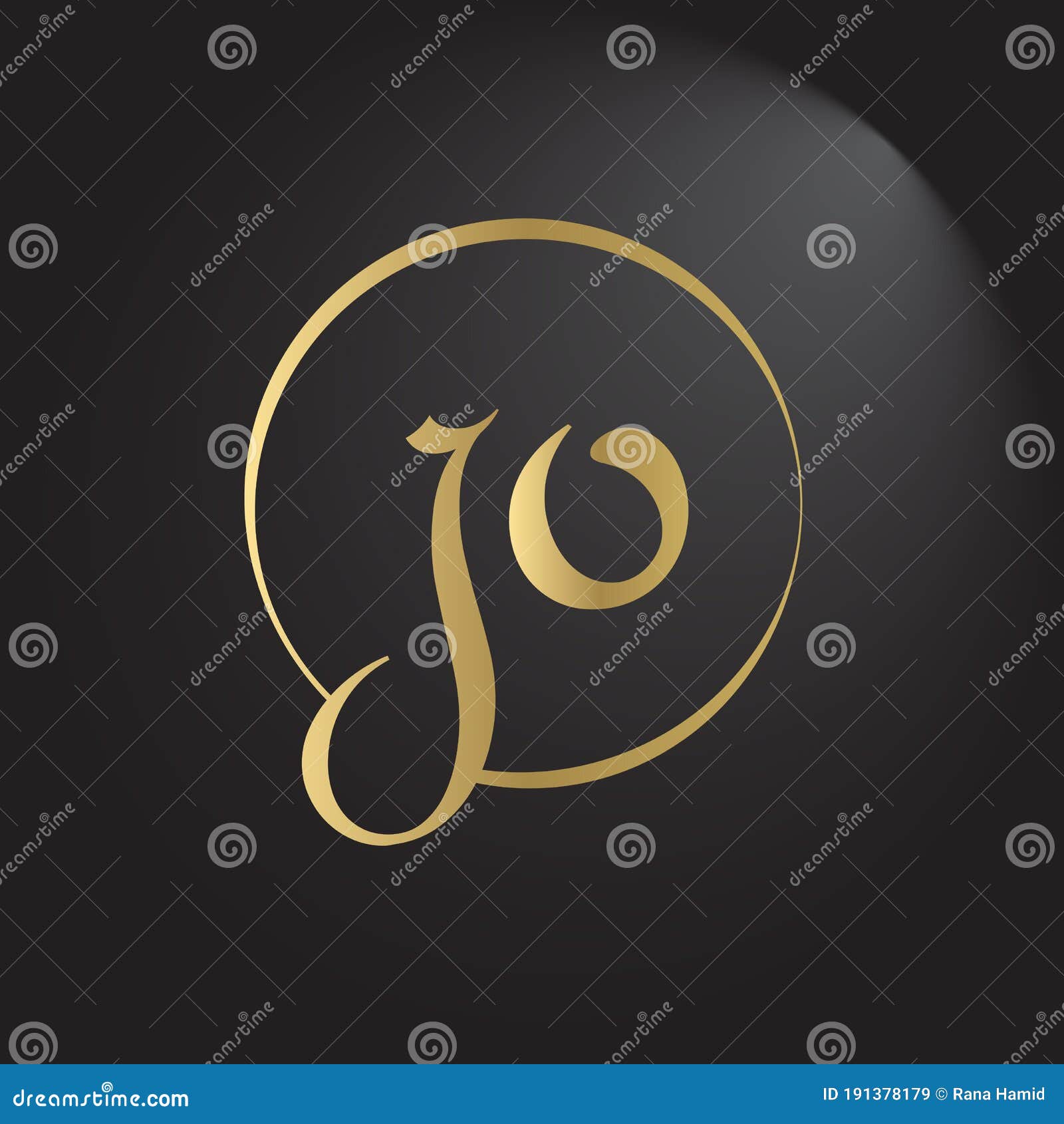Creative Letter JO Logo Design Vector Template. Initial Linked Letter ...