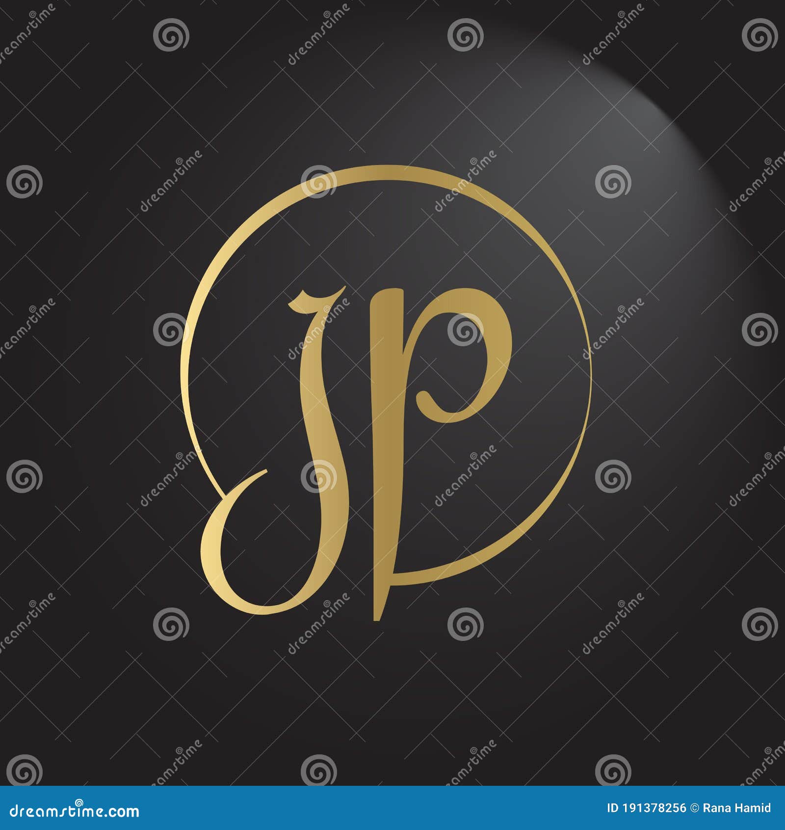 Creative Letter JP Logo Design Vector Template. Initial Linked Letter ...