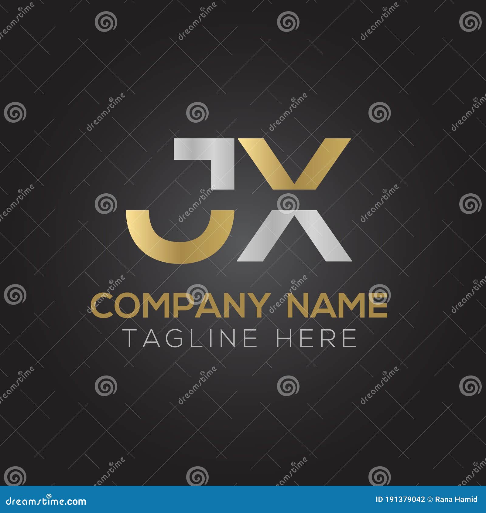 Creative Letter JX Logo Design Vector Template. Initial Linked Letter ...
