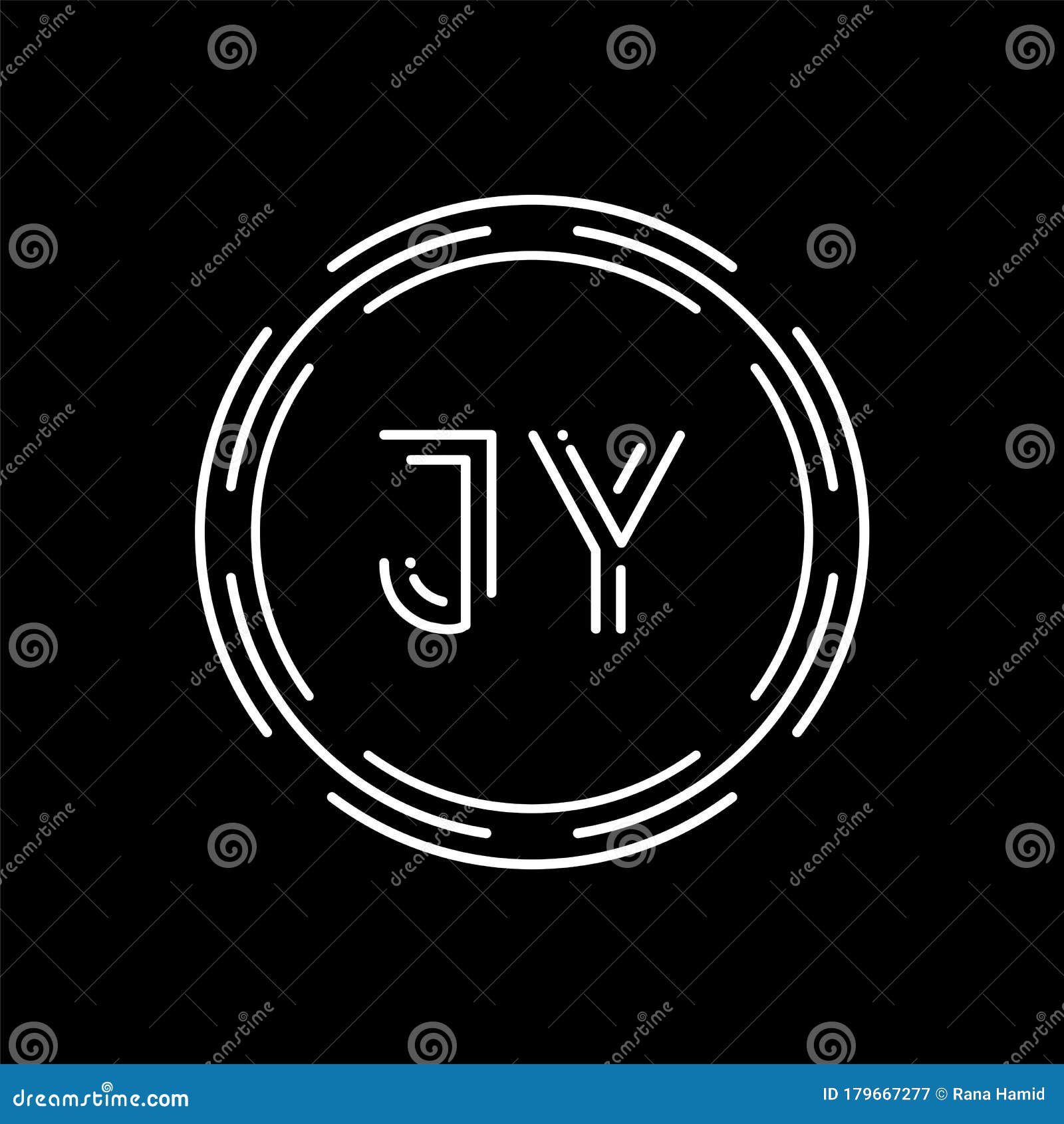 Creative Letter JY Logo Design Vector Template. Digital Linked Letter ...
