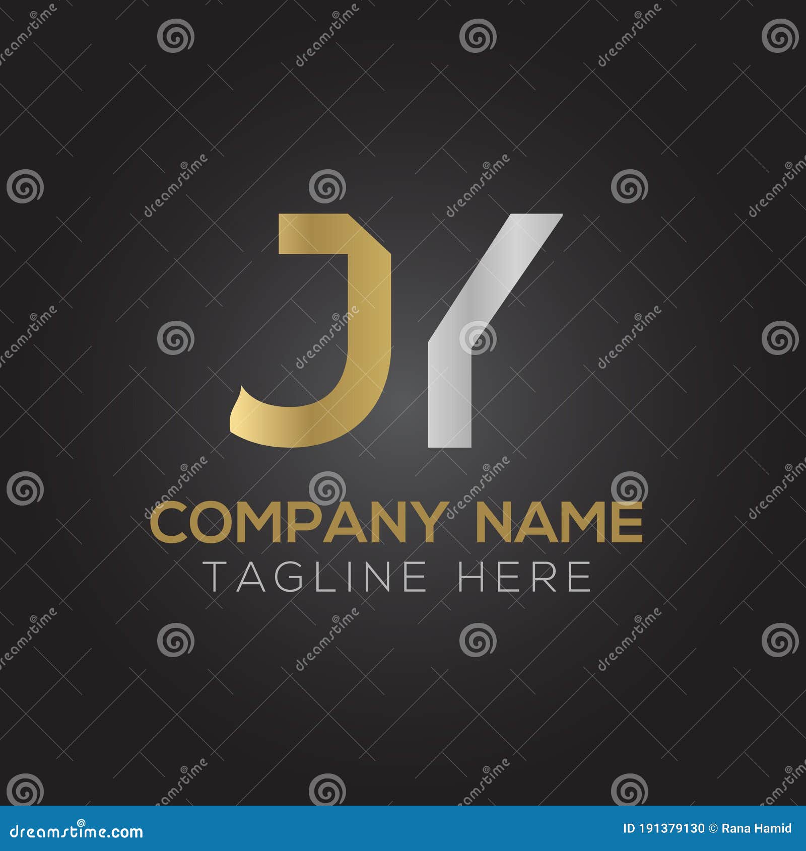 Creative Letter JY Logo Design Vector Template. Initial Linked Letter ...