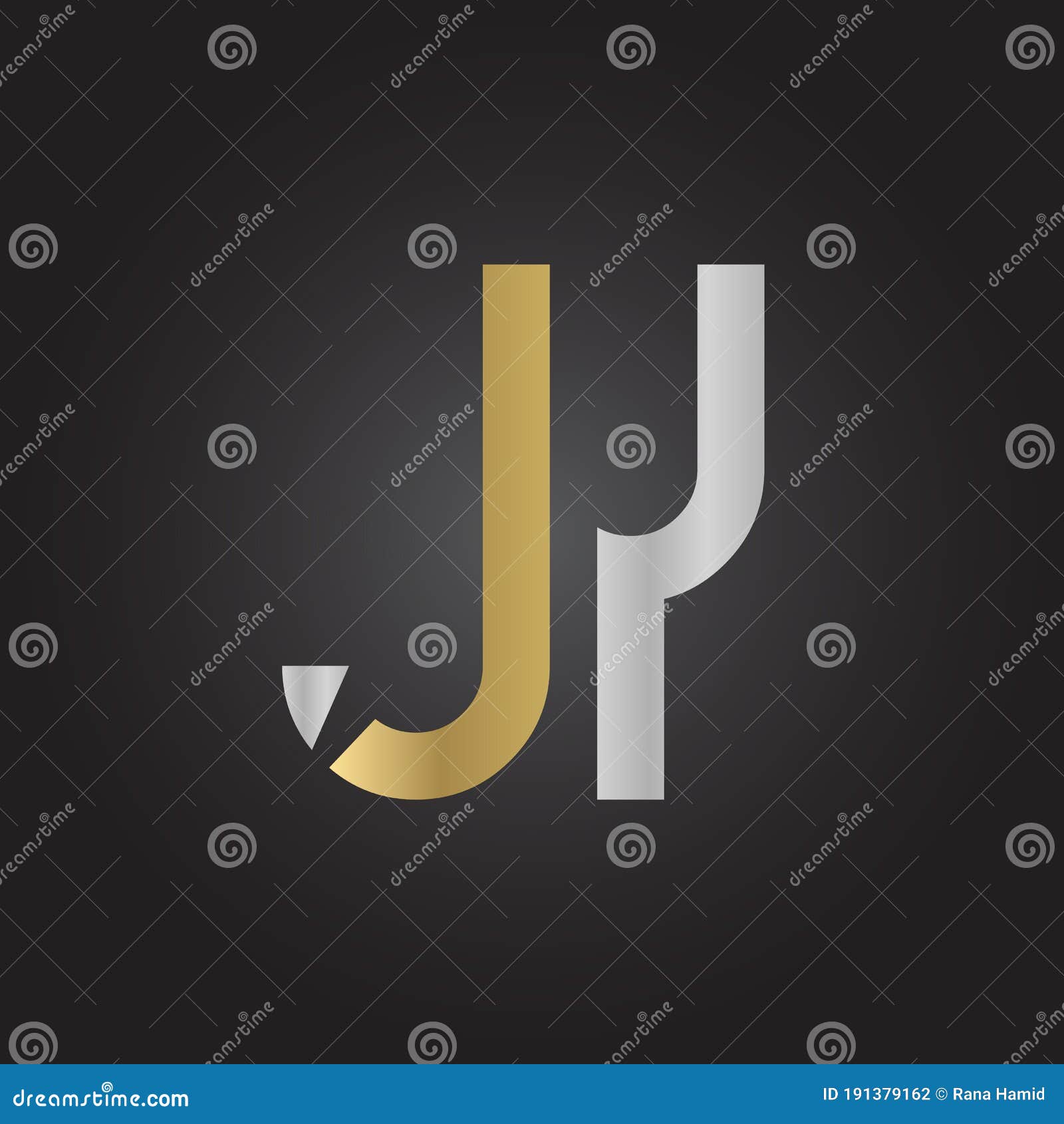 Creative Letter JY Logo Design Vector Template. Initial Linked Letter ...
