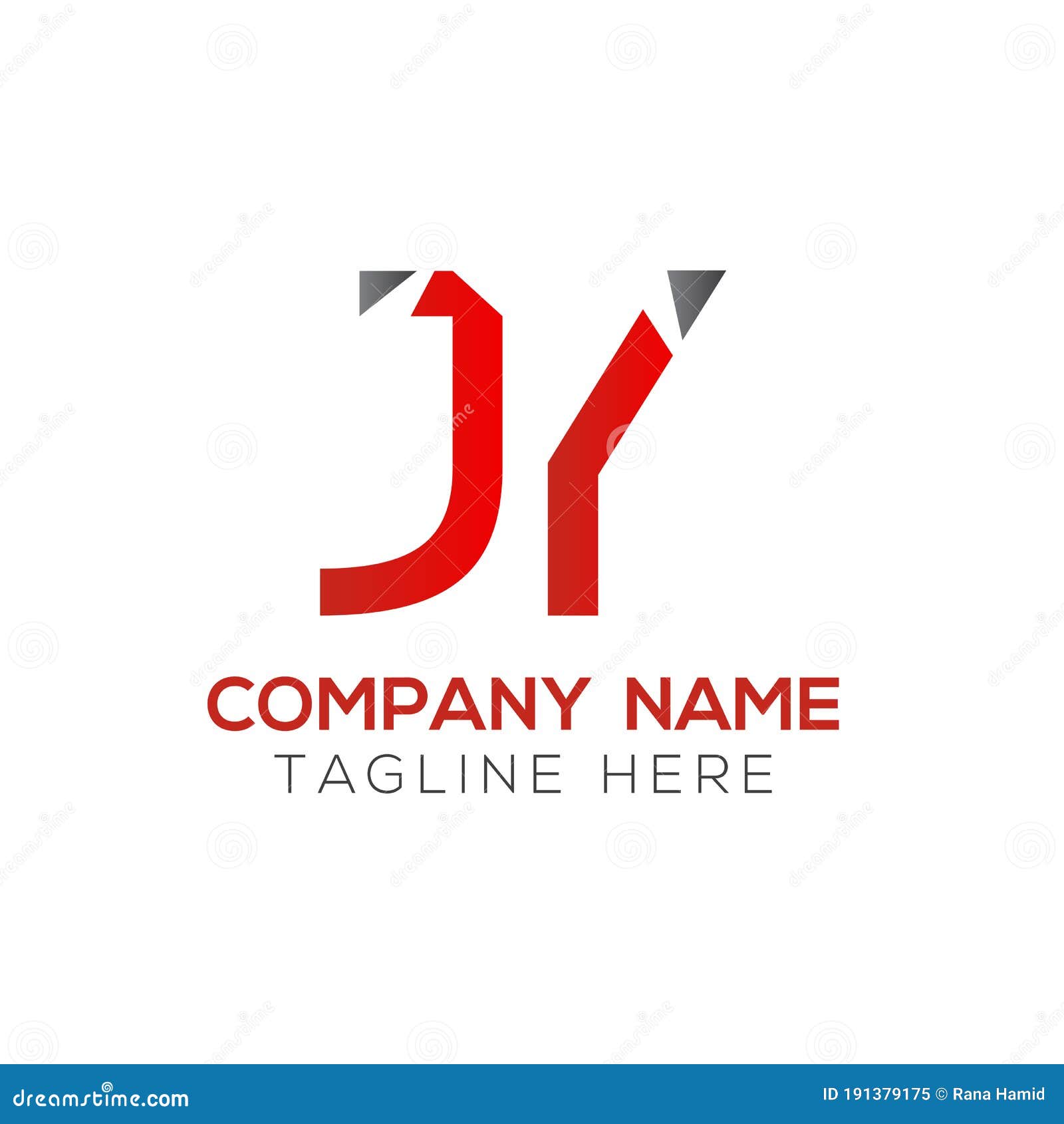 Creative Letter JY Logo Design Vector Template. Initial Linked Letter ...